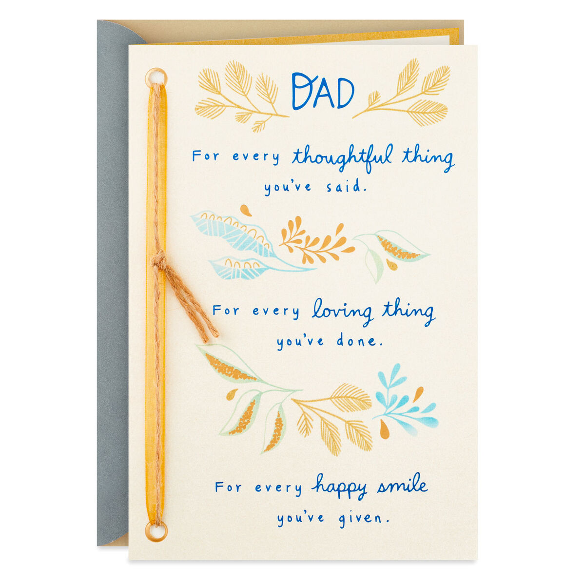 Love and Gratitude Dad Father's Day Card From Daughter - Greeting Cards ...