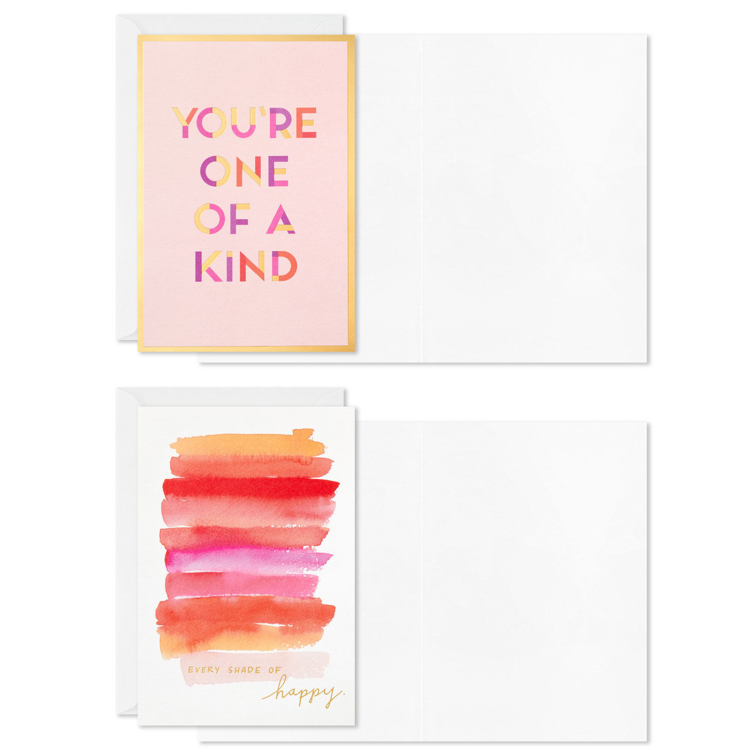 Pretty Pink and Gold Boxed Blank Cards Assortment, Pack of 12 - Boxed ...