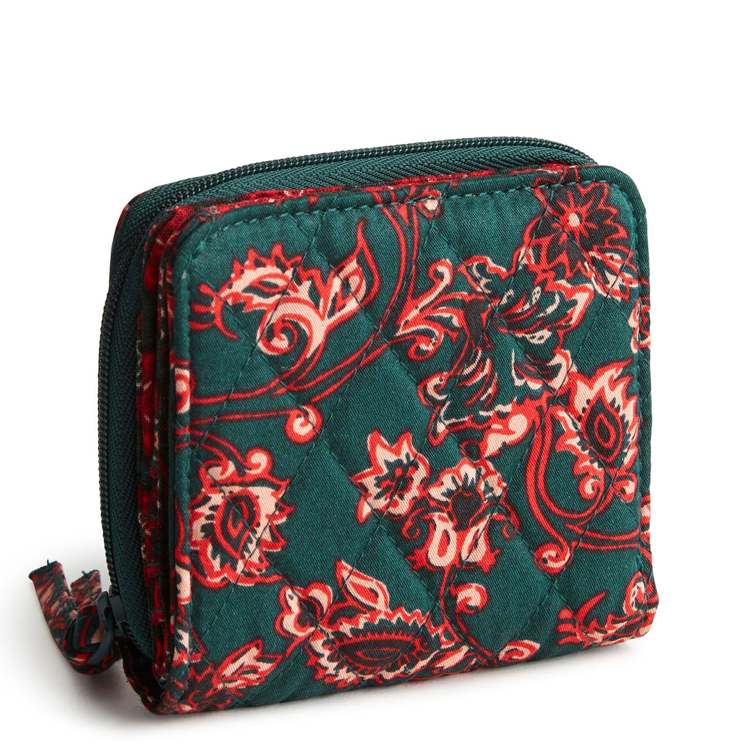 Vera Bradley Small Zip-Around Wallet in Victorian Vines - Handbags ...