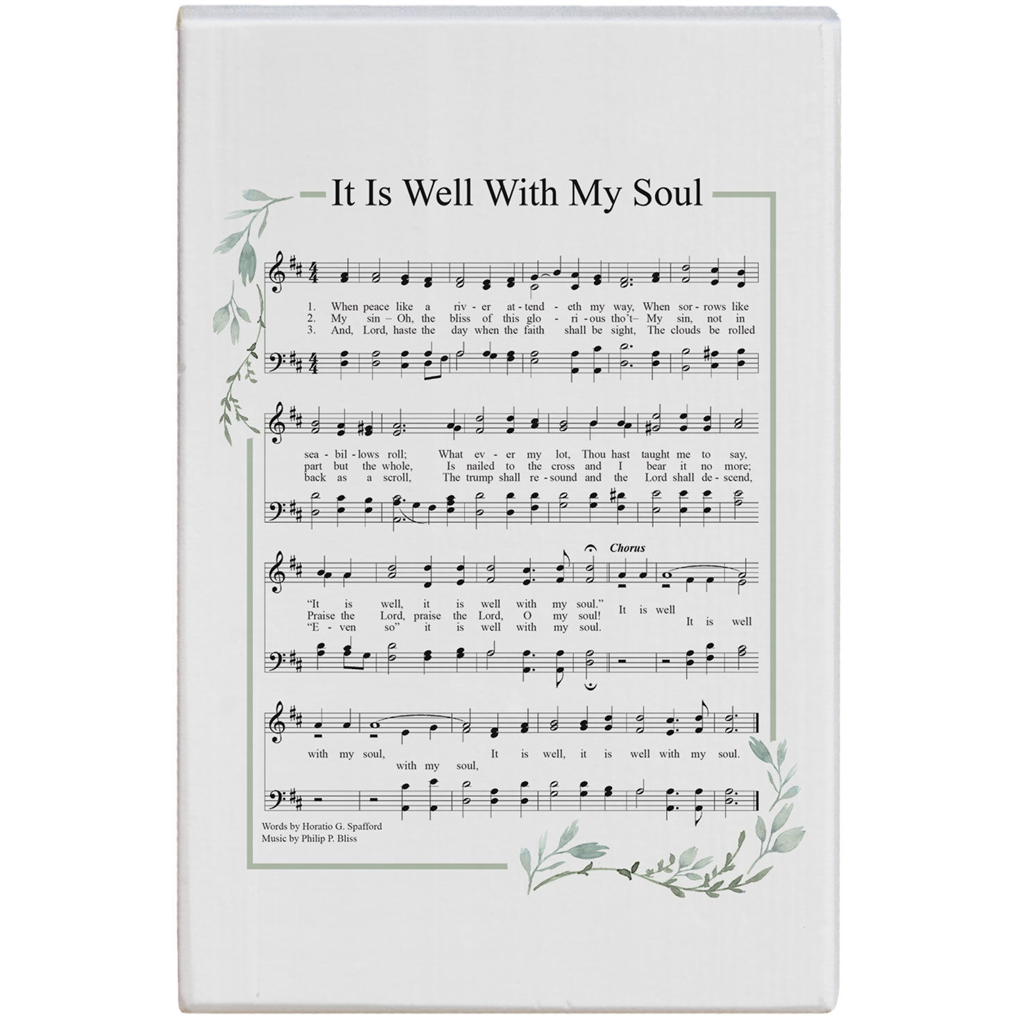Sincere Surroundings It Is Well With My Soul Hymn Music Sign - Plaques ...