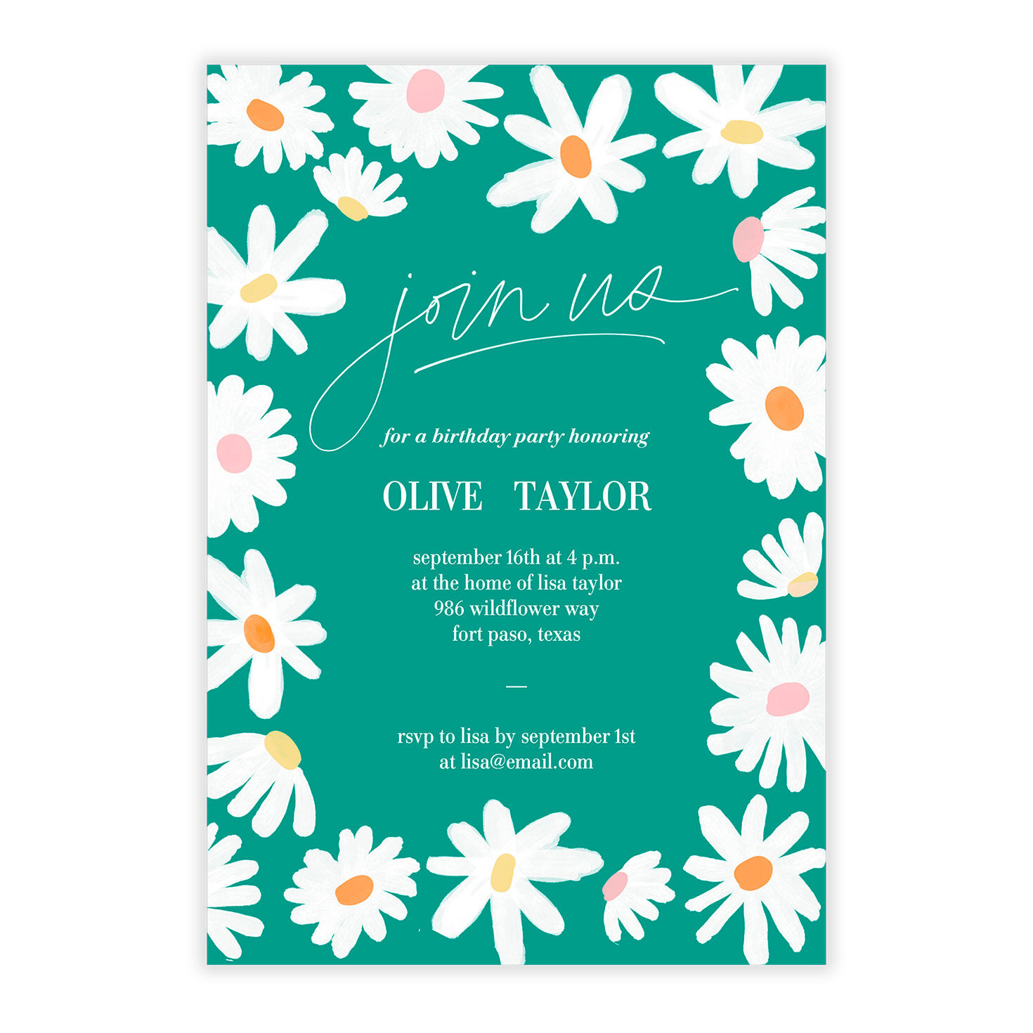 Daisies Join Us Party Invitation - Invitations | Hallmark