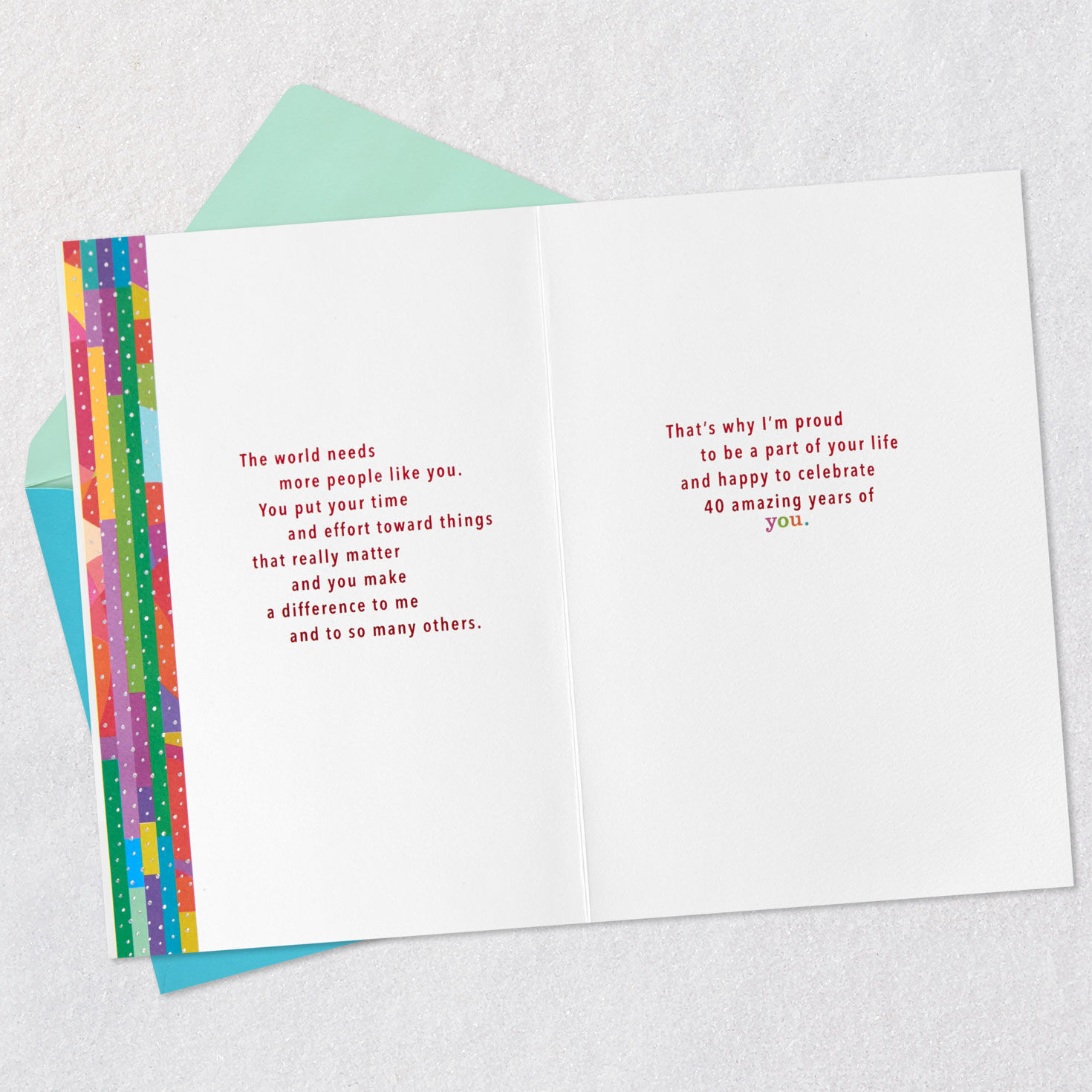 You Make a Difference 40th Birthday Card - Greeting Cards | Hallmark