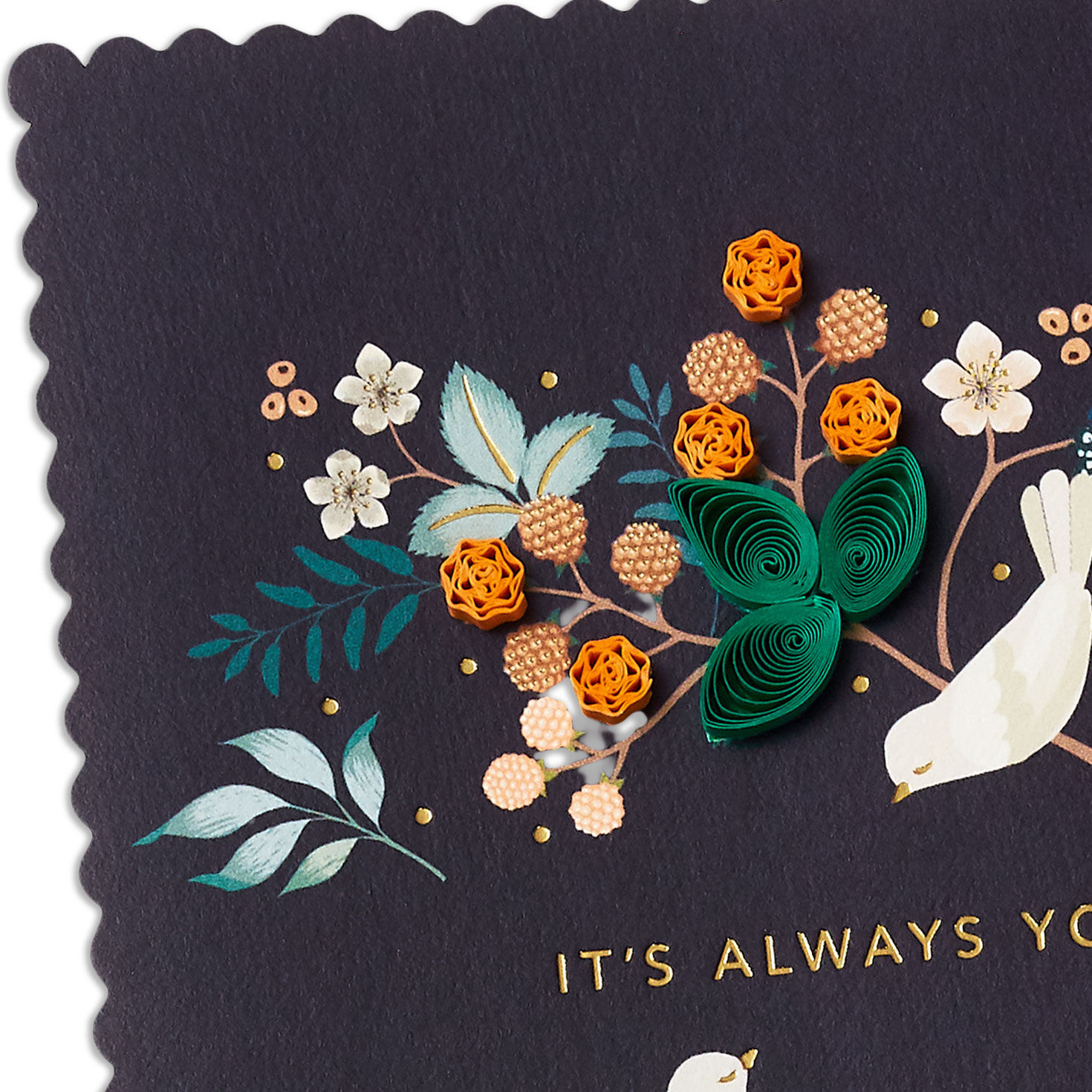 It's Always You Romantic Quilled Paper Handmade Love Card - Greeting ...