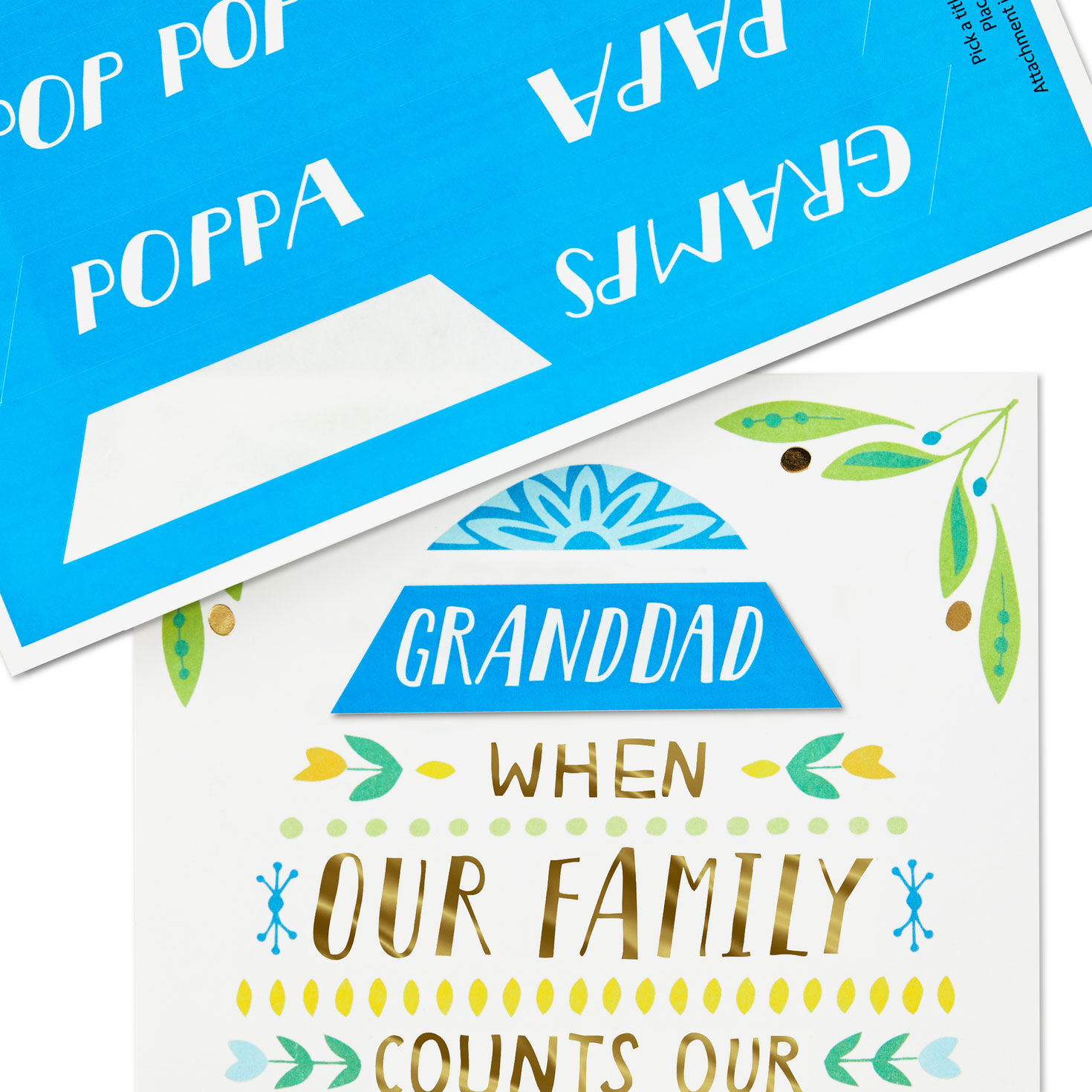 Top Blessing Customizable Easter Card With Grandpa Name Stickers ...