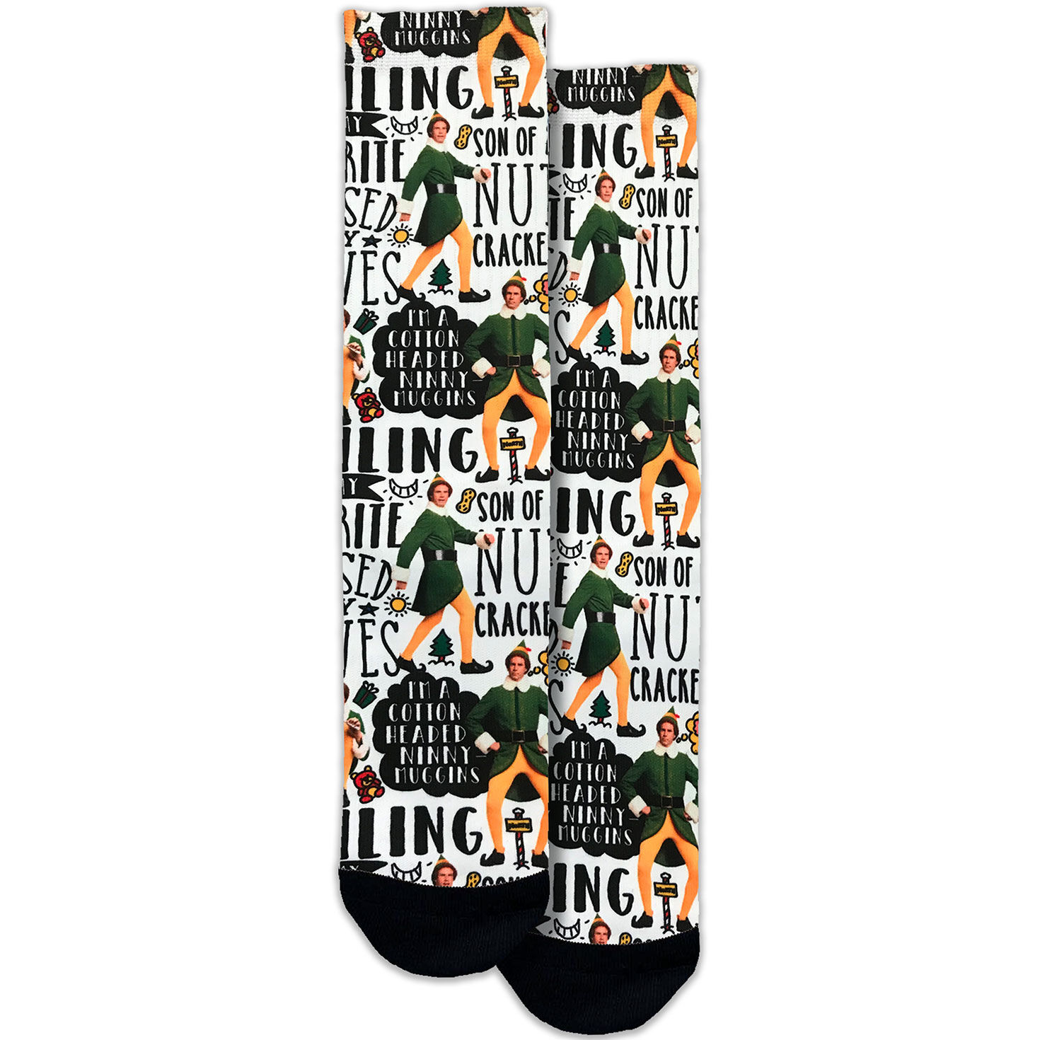 Spoontiques Elf Son of a Nutcracker Novelty Crew Socks - Socks ...