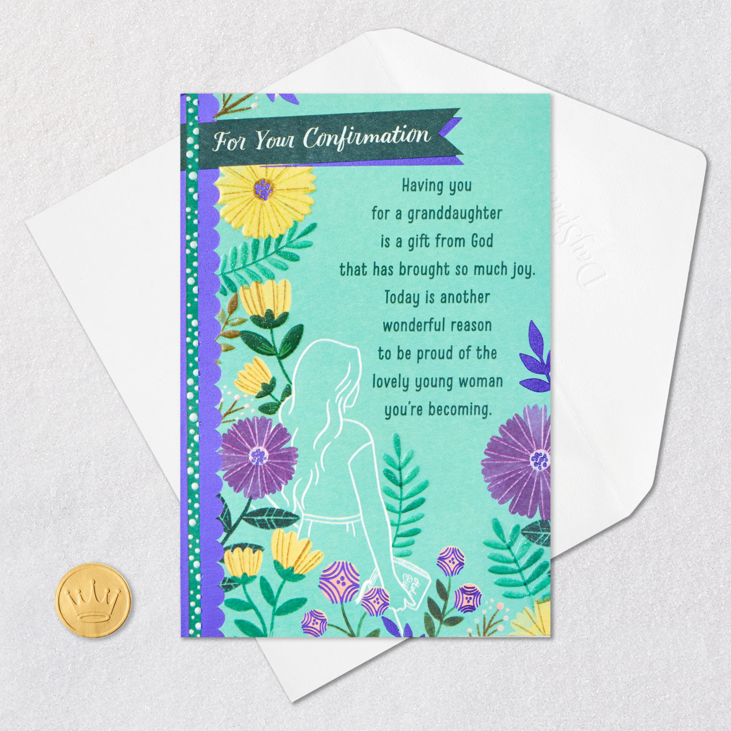 A Gift From God Religious Confirmation Card for Granddaughter ...