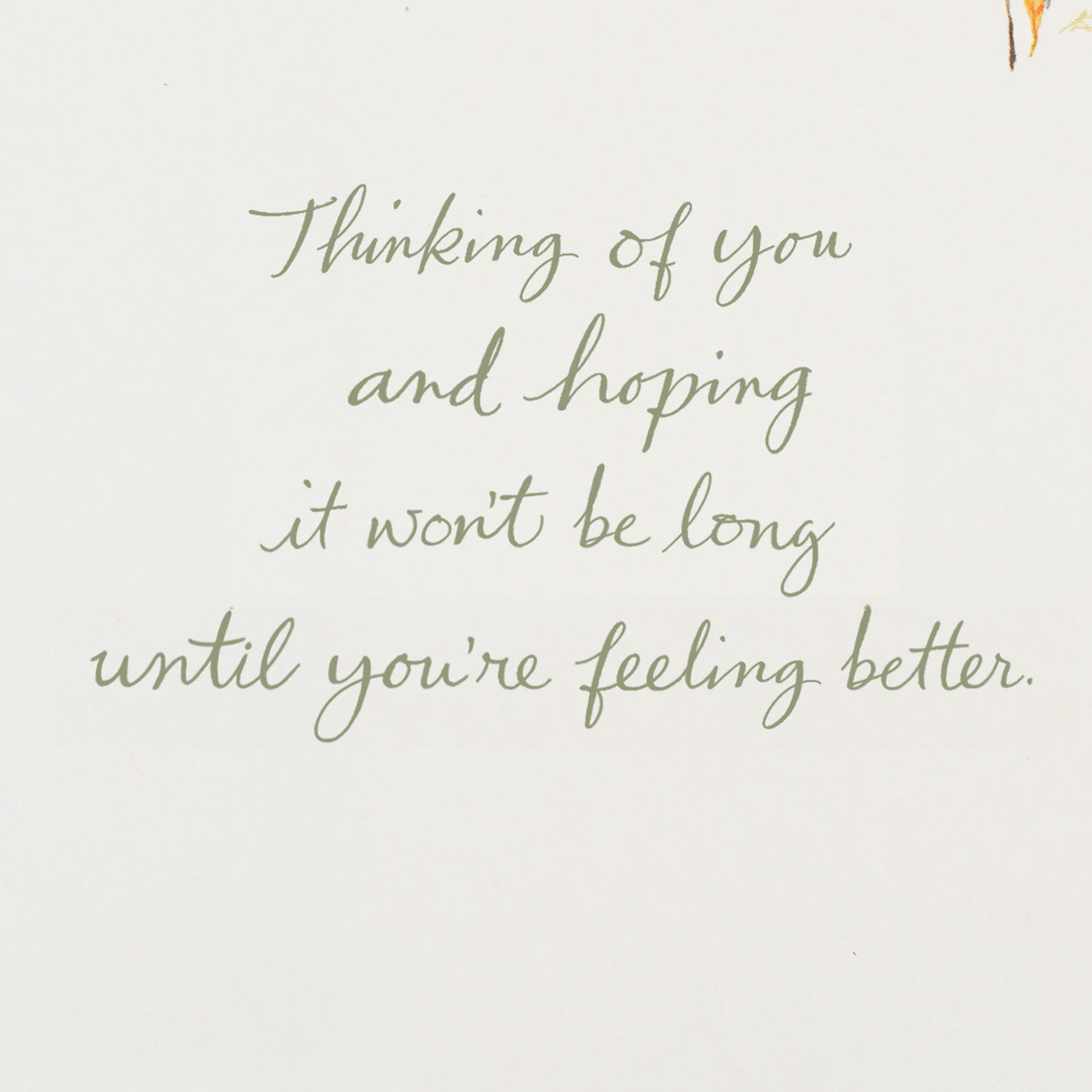 Hoping You Feel Better Soon Get Well Card - Greeting Cards | Hallmark