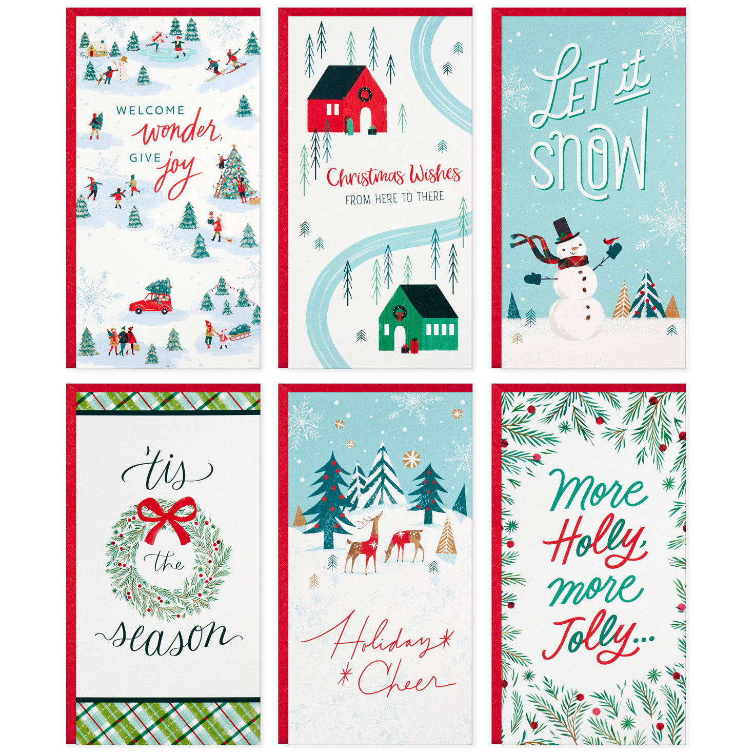 Winter Scenes Money-Holder Boxed Christmas Cards Assortment, Pack of 36 ...