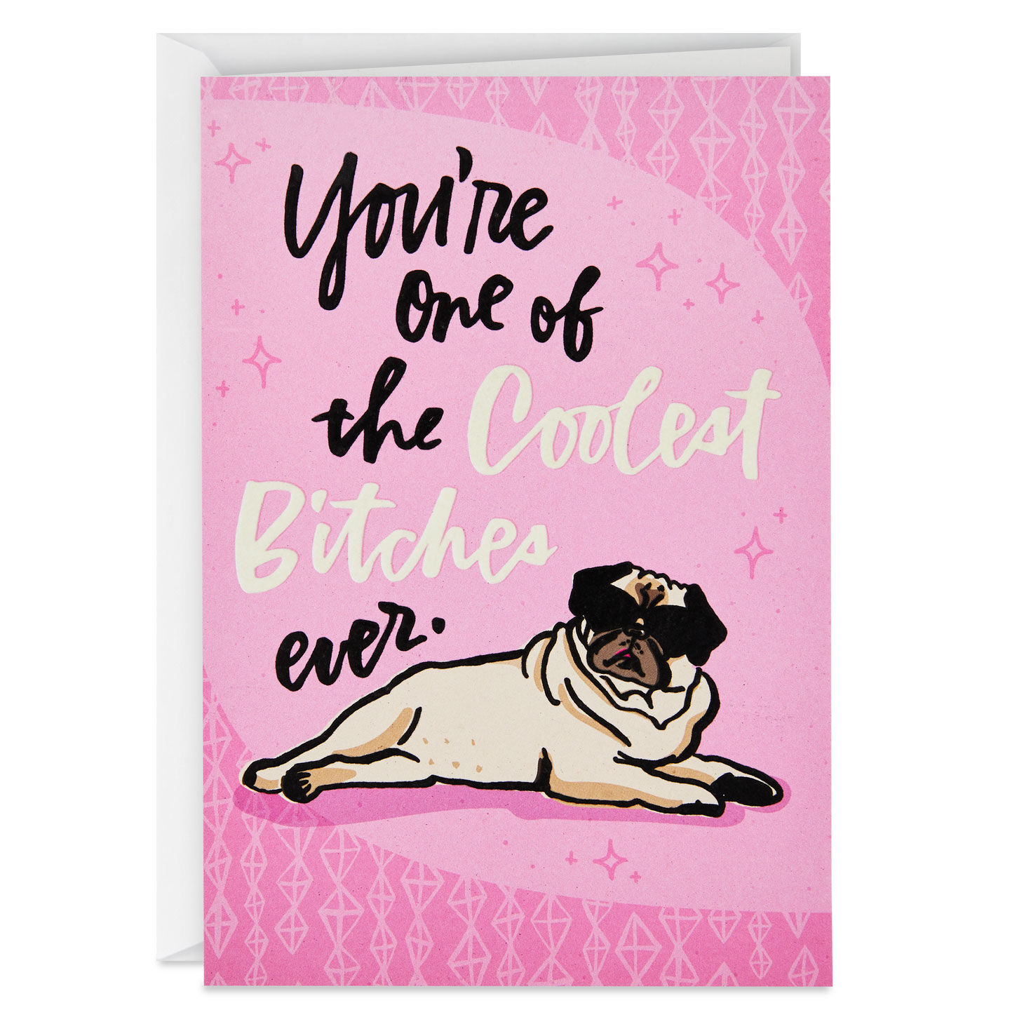One of the Coolest Bitches Ever Funny Birthday Card - Greeting Cards ...