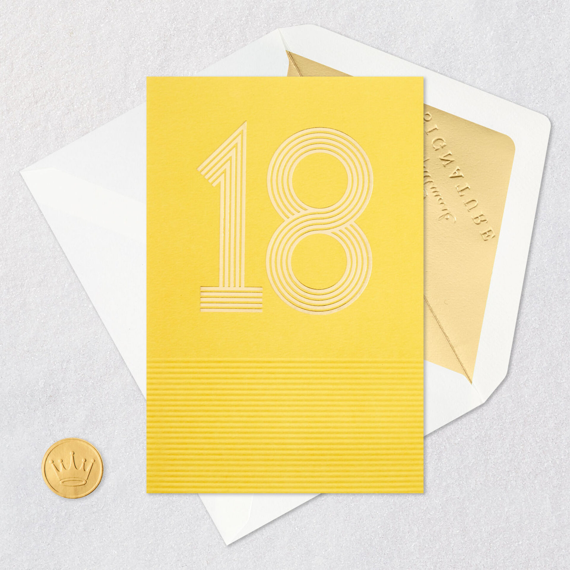 Wishing You Happiness 18th Birthday Card - Greeting Cards - Hallmark