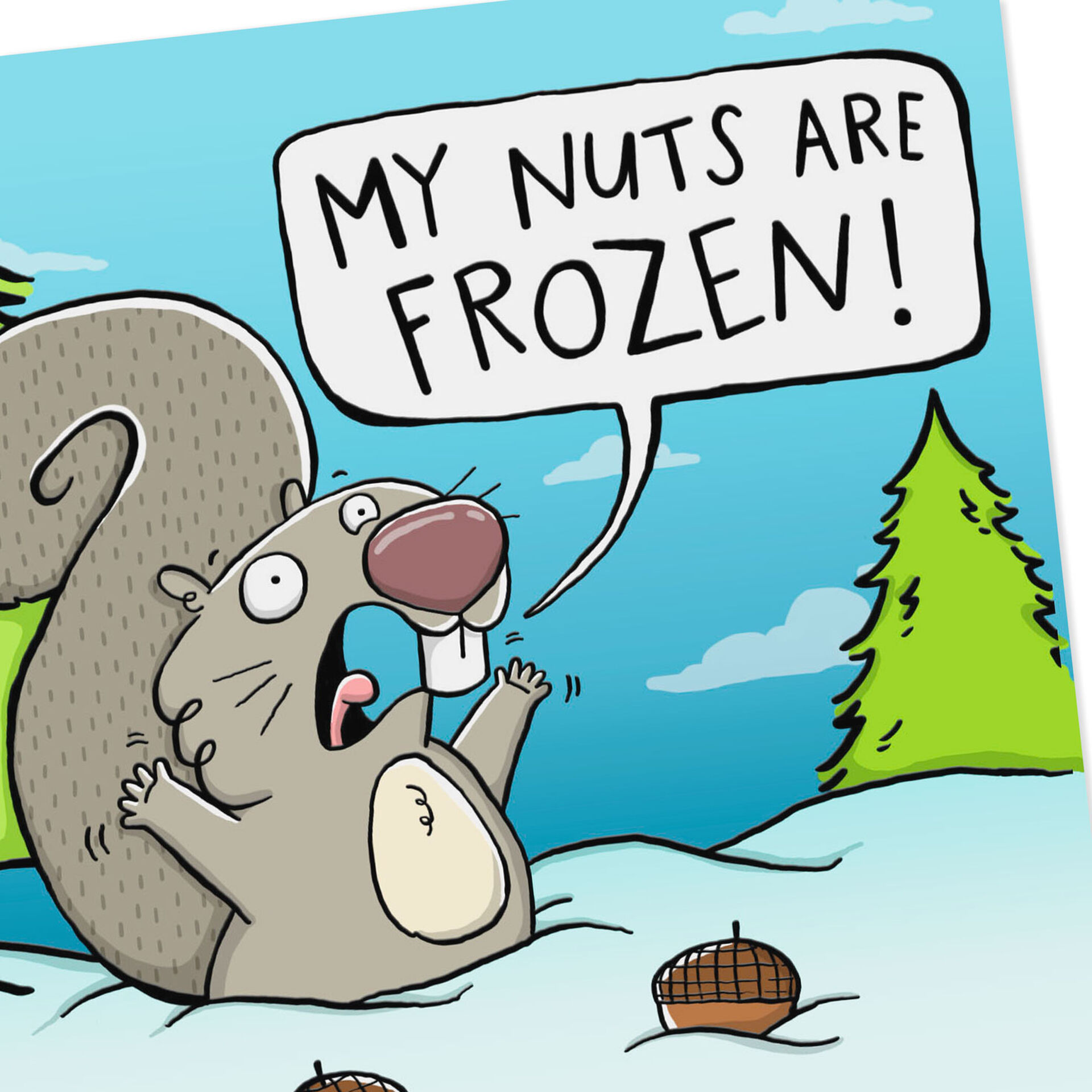 Frozen Nuts Funny Christmas Card - Greeting Cards - Hallmark