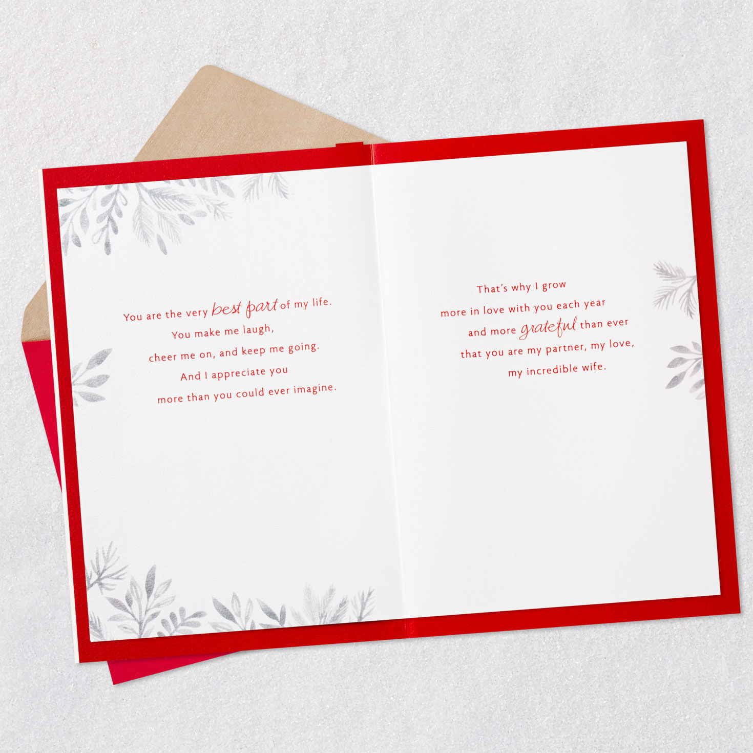 My Partner, My Love Christmas Card for Wife - Greeting Cards | Hallmark