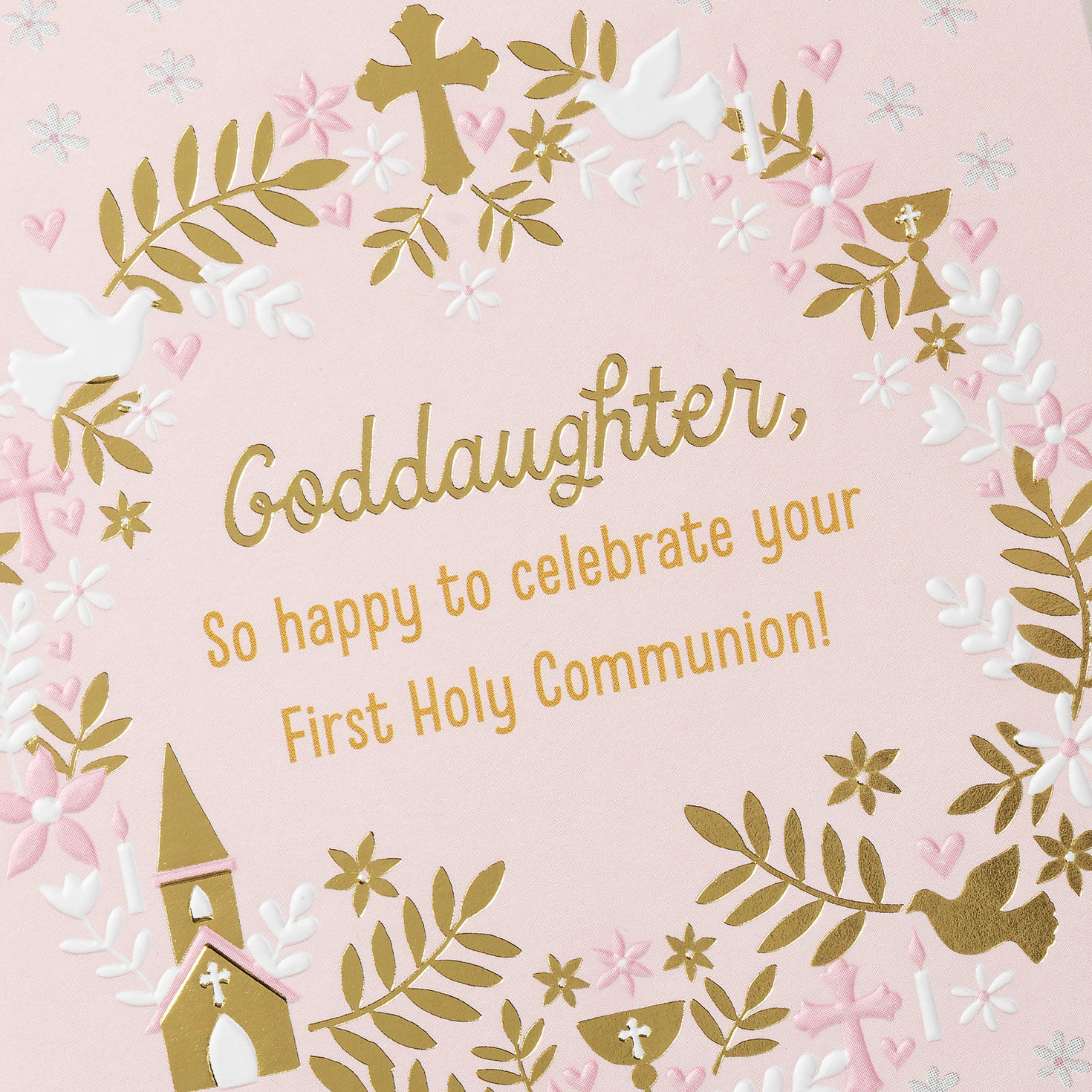 Jesus Loves You First Communion Card for Goddaughter - Greeting Cards ...