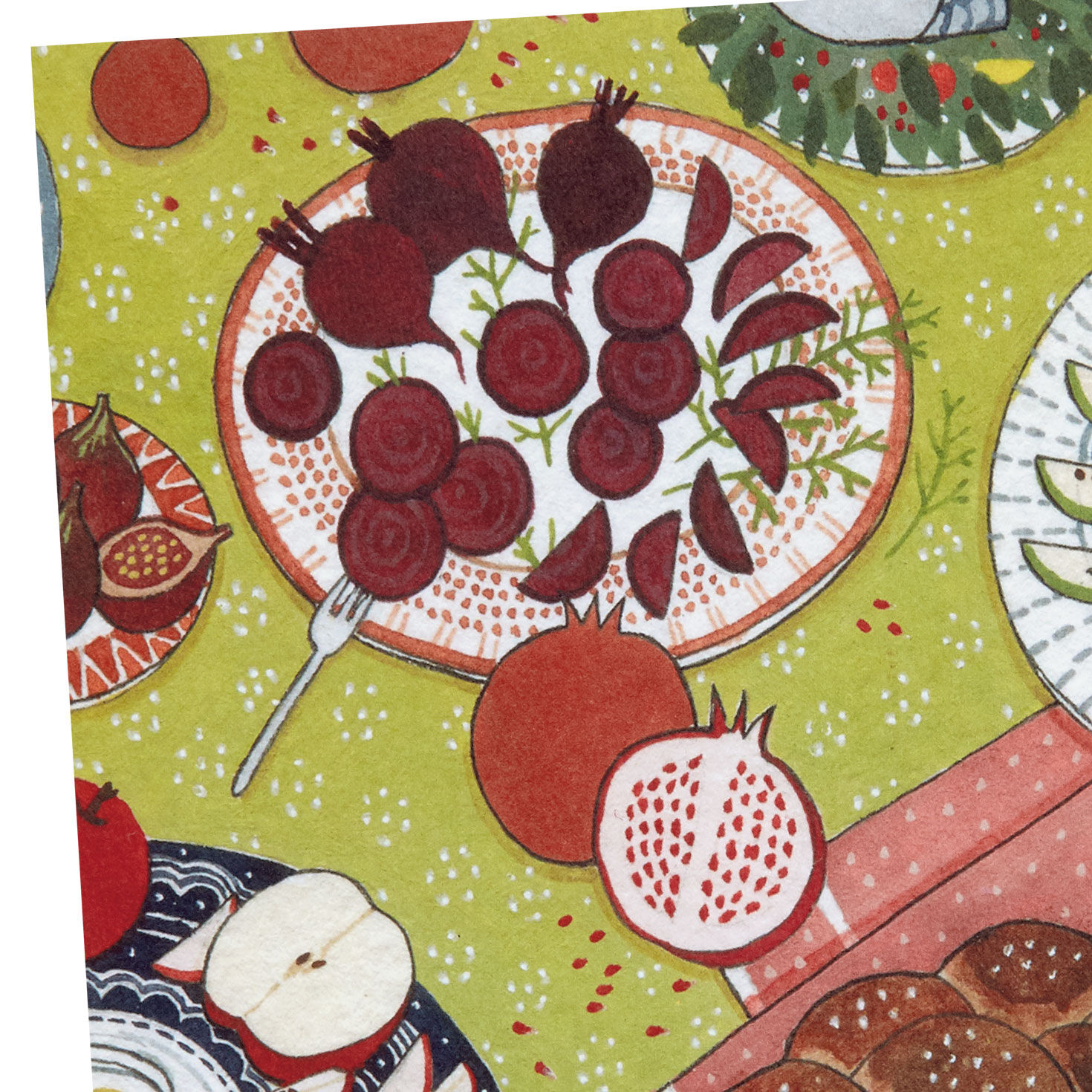 Plates of Fruit Rosh Hashanah Cards, Pack of 6 - Boxed Cards | Hallmark