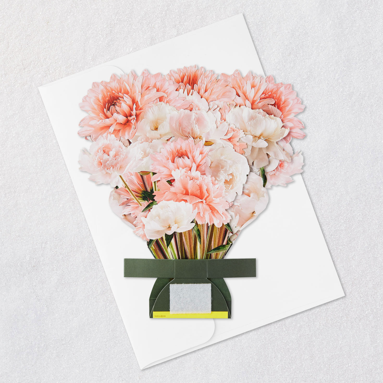 Build-a-Bouquet Pink and White Pop-Up Paper Flowers - Greeting Cards ...