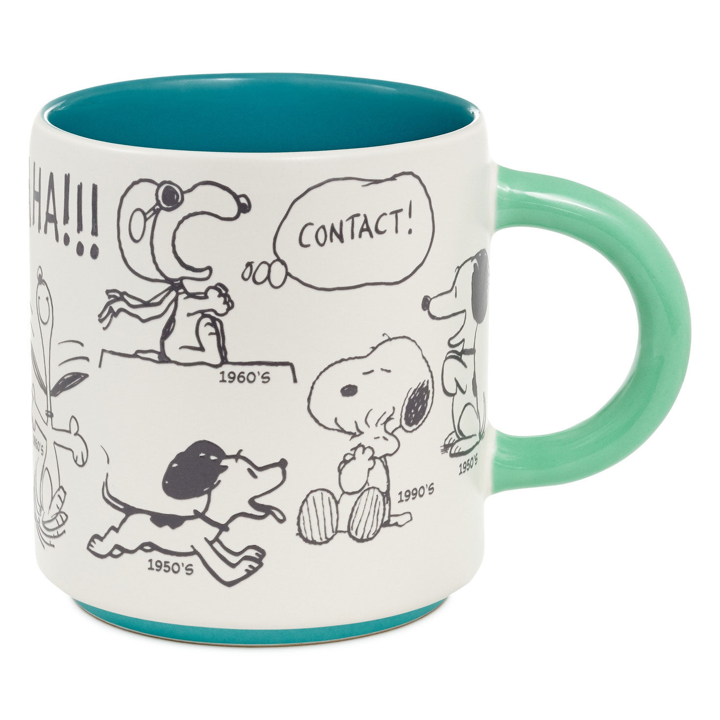 Peanuts® 75th Anniversary Snoopy Through the Decades Mug, 17.5 oz. - Mugs | Hallmark