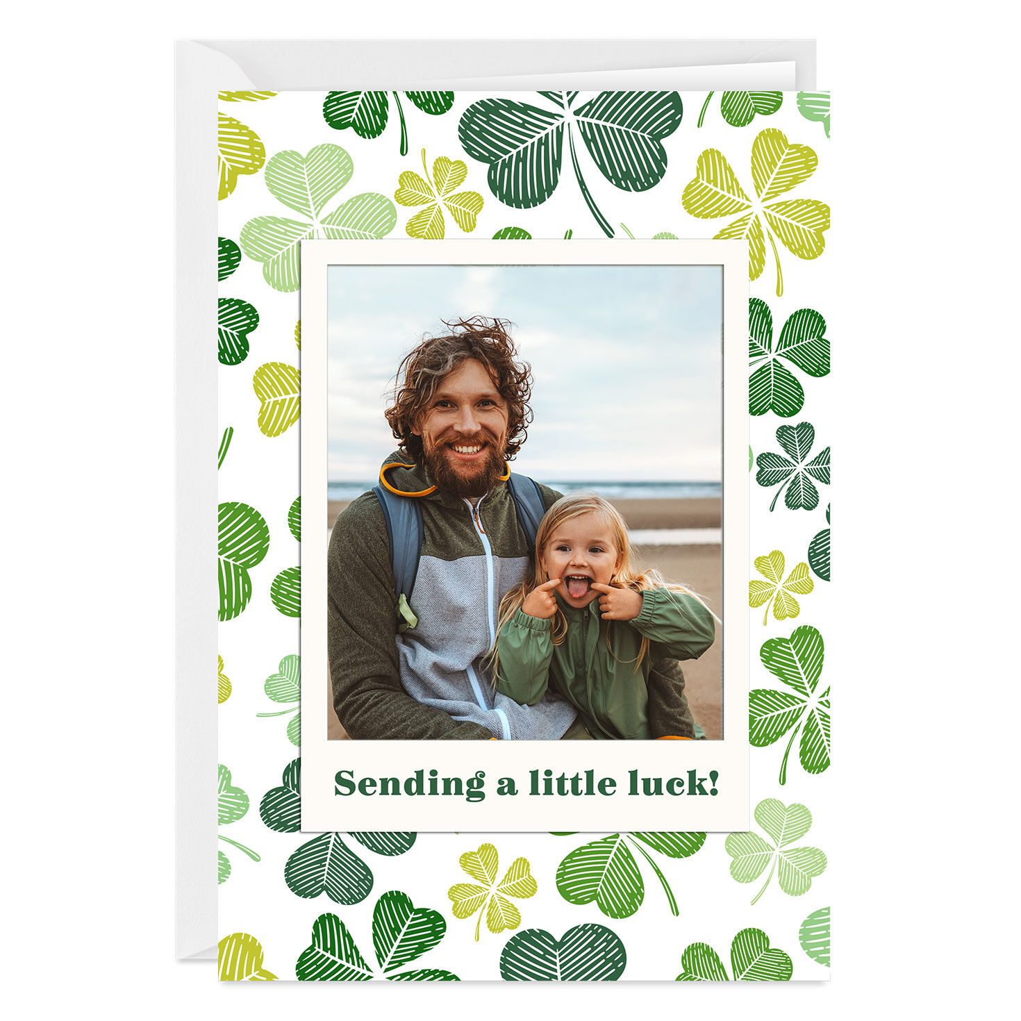 Sending Luck and Love Custom St. Patrick's Day Card - Greeting Cards ...