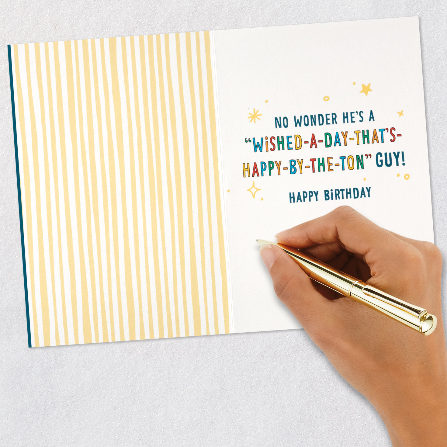 A Day That's Happy By the Ton Birthday Card for Godfather - Greeting ...