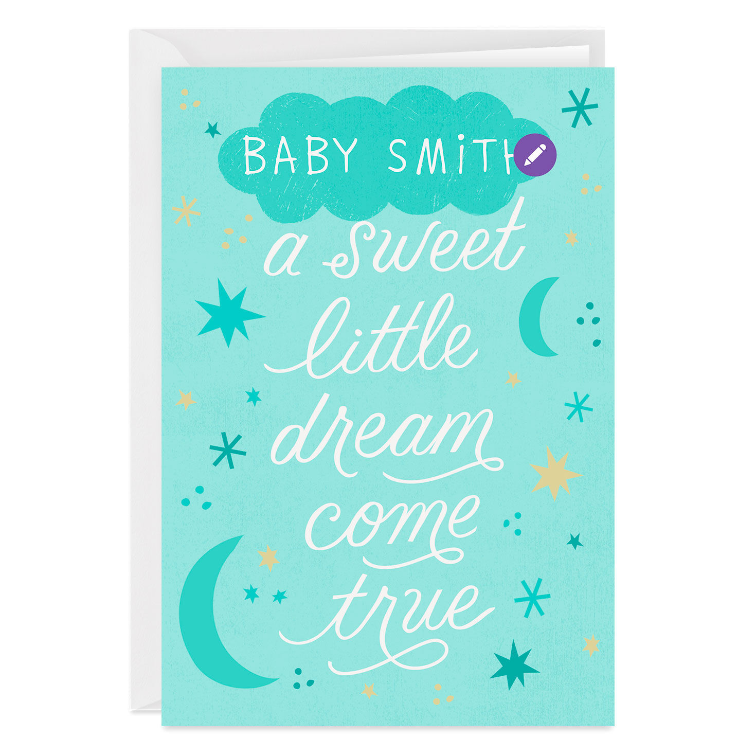 Personalized Sweet Little Dream New Baby Card - Greeting Cards | Hallmark