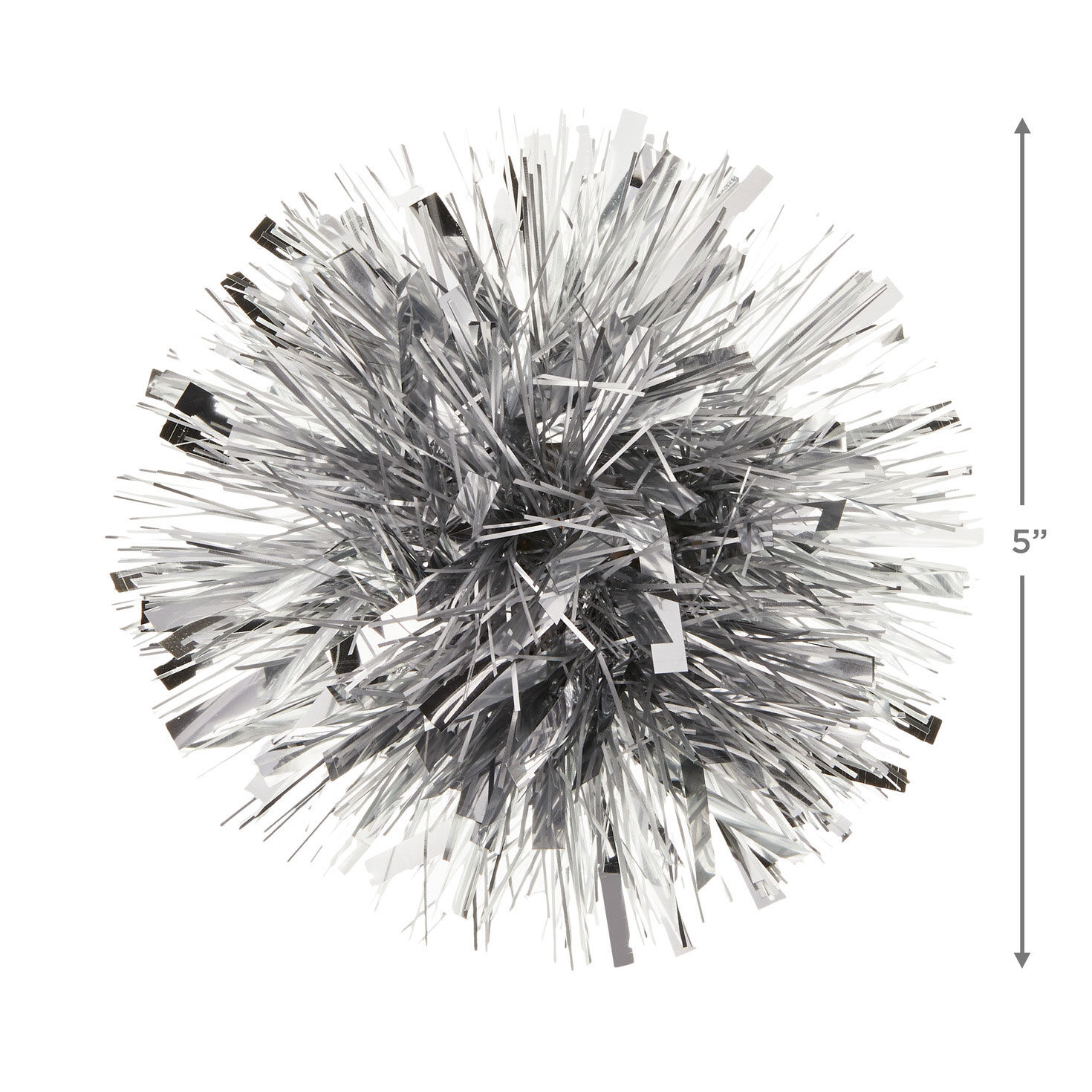 5" Silver Metallic Pom-Pom Gift Bow - Bows & Ribbons | Hallmark