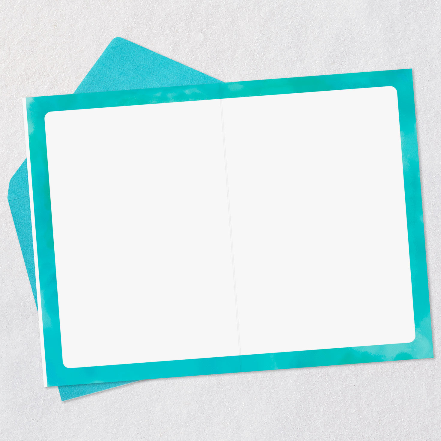 open blank card