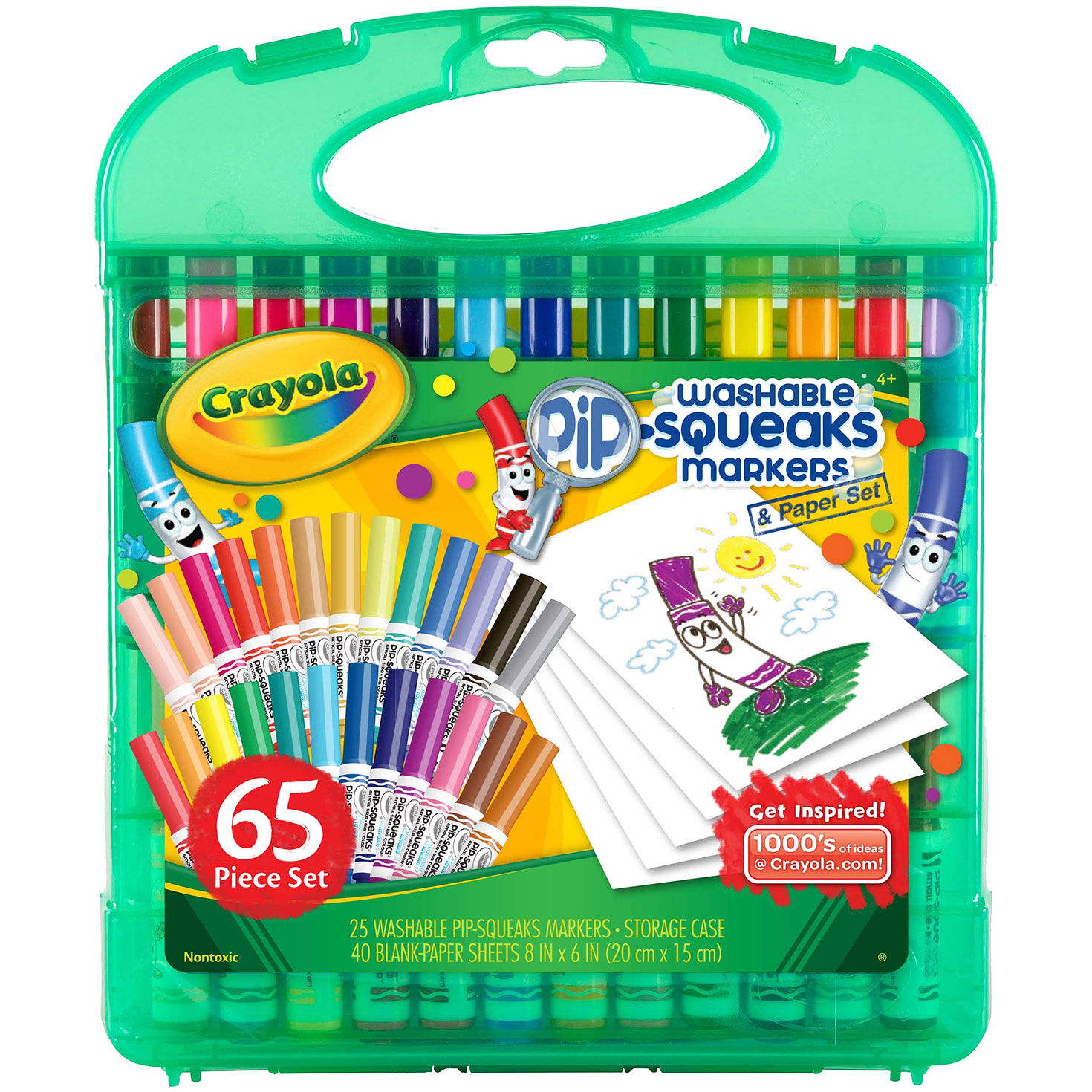 Crayola Pip-Squeak Washable Markers and Paper Set - Arts & Crafts ...