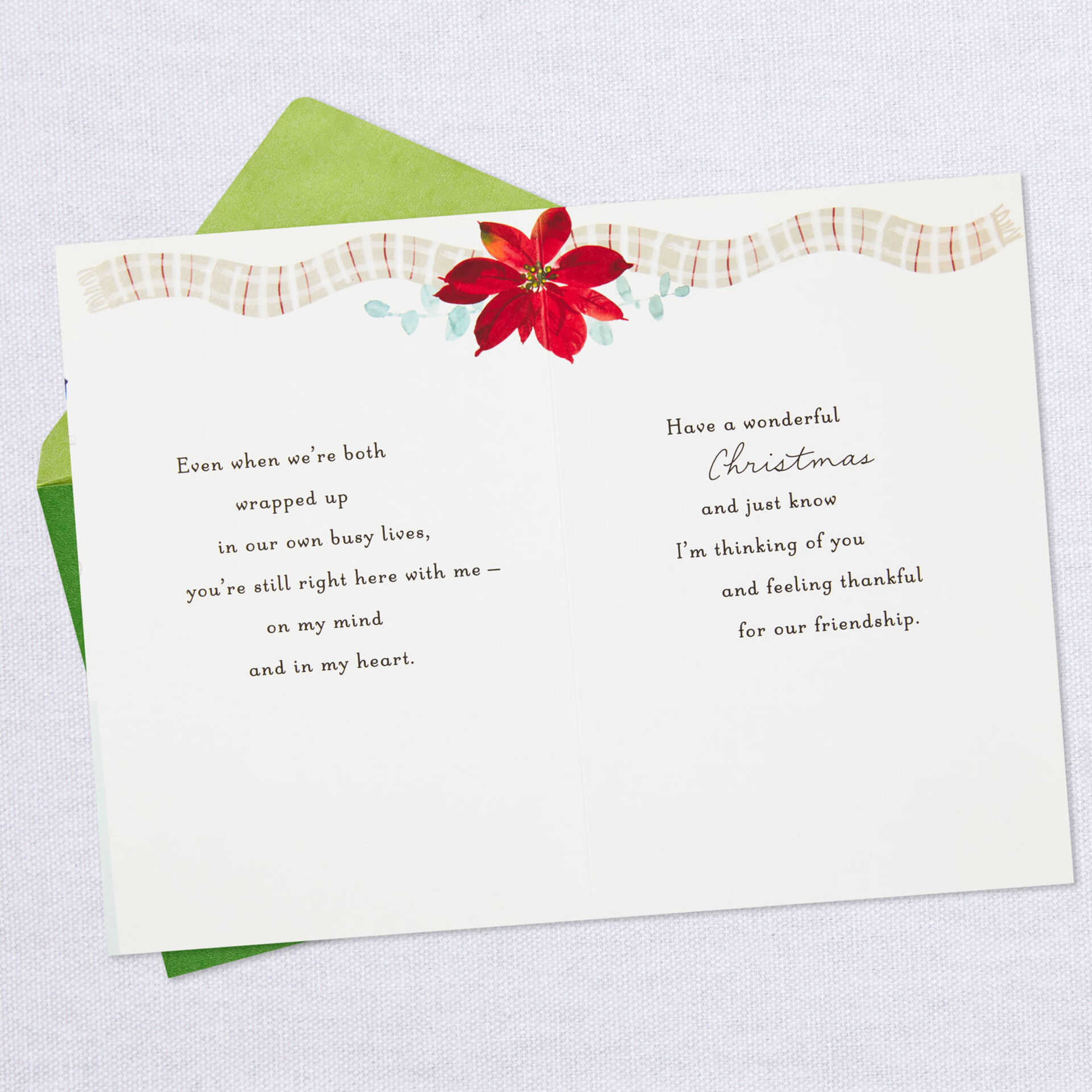 Thankful for Our Friendship Christmas Card for Friend - Greeting Cards ...