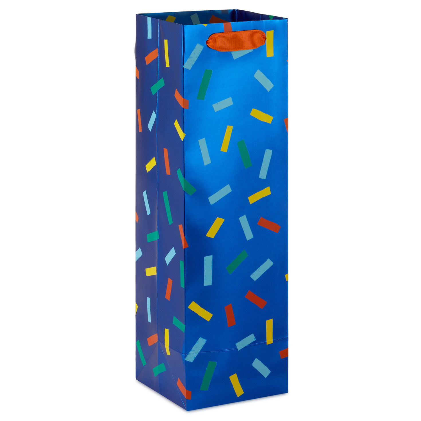13" Blue Confetti Wine Gift Bag - Gift Bags | Hallmark