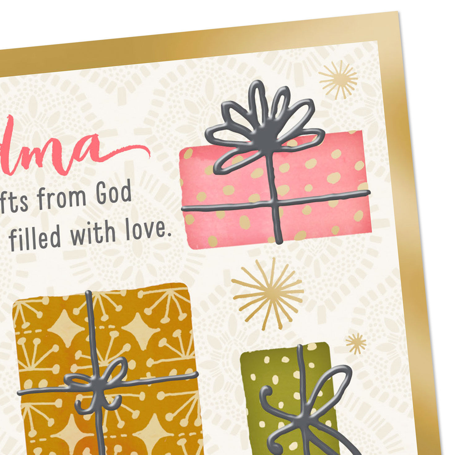 You Are a Gift From God Religious Birthday Card for Grandma - Greeting ...