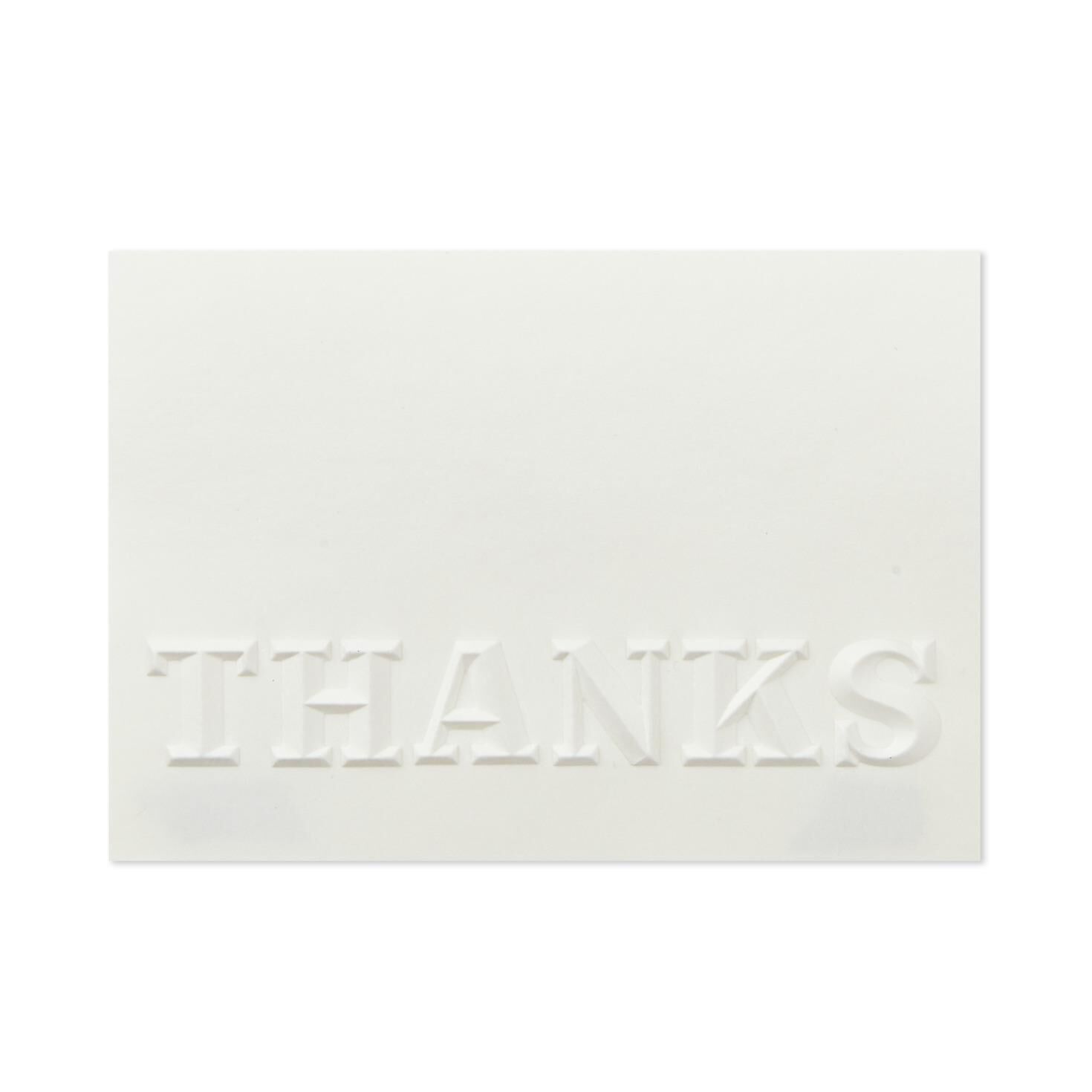 Embossed Cream Blank Thank You Notes, Box of 8 - Note Cards ...