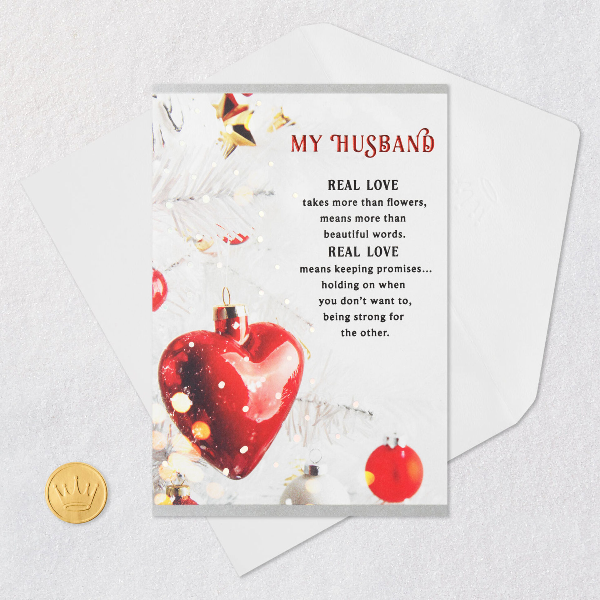 Real Love Christmas Card for Husband - Greeting Cards - Hallmark