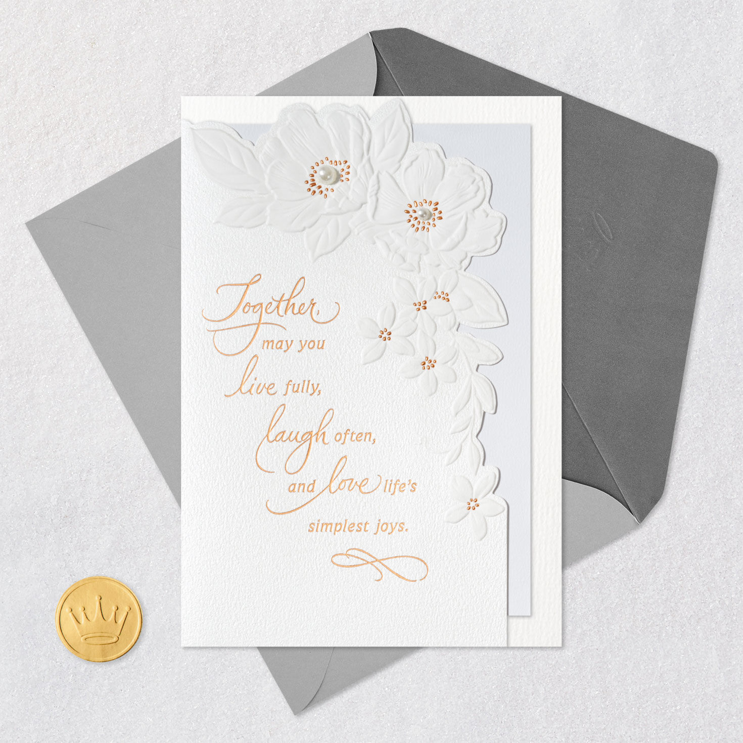 Live, Laugh, Love Wedding Card - Greeting Cards | Hallmark