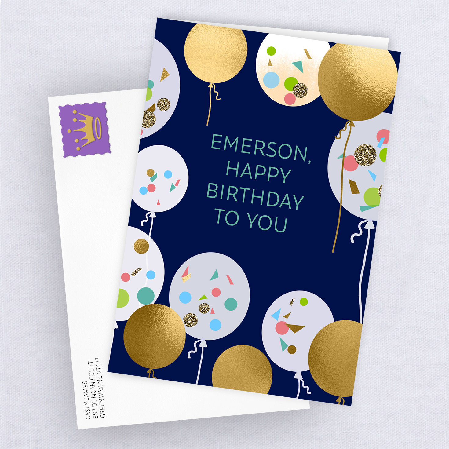 Personalized Confetti Balloons Celebration Card - Greeting Cards | Hallmark