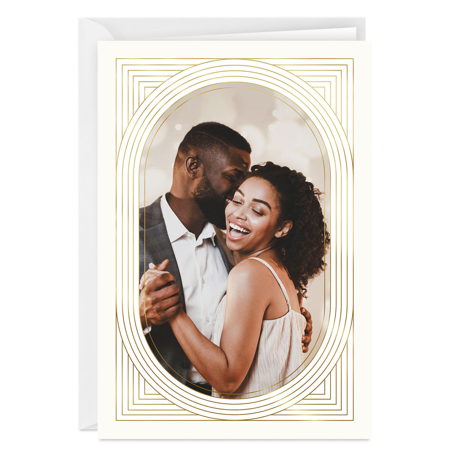 Art Deco Gold Oval Frame eCard - eCards | Hallmark