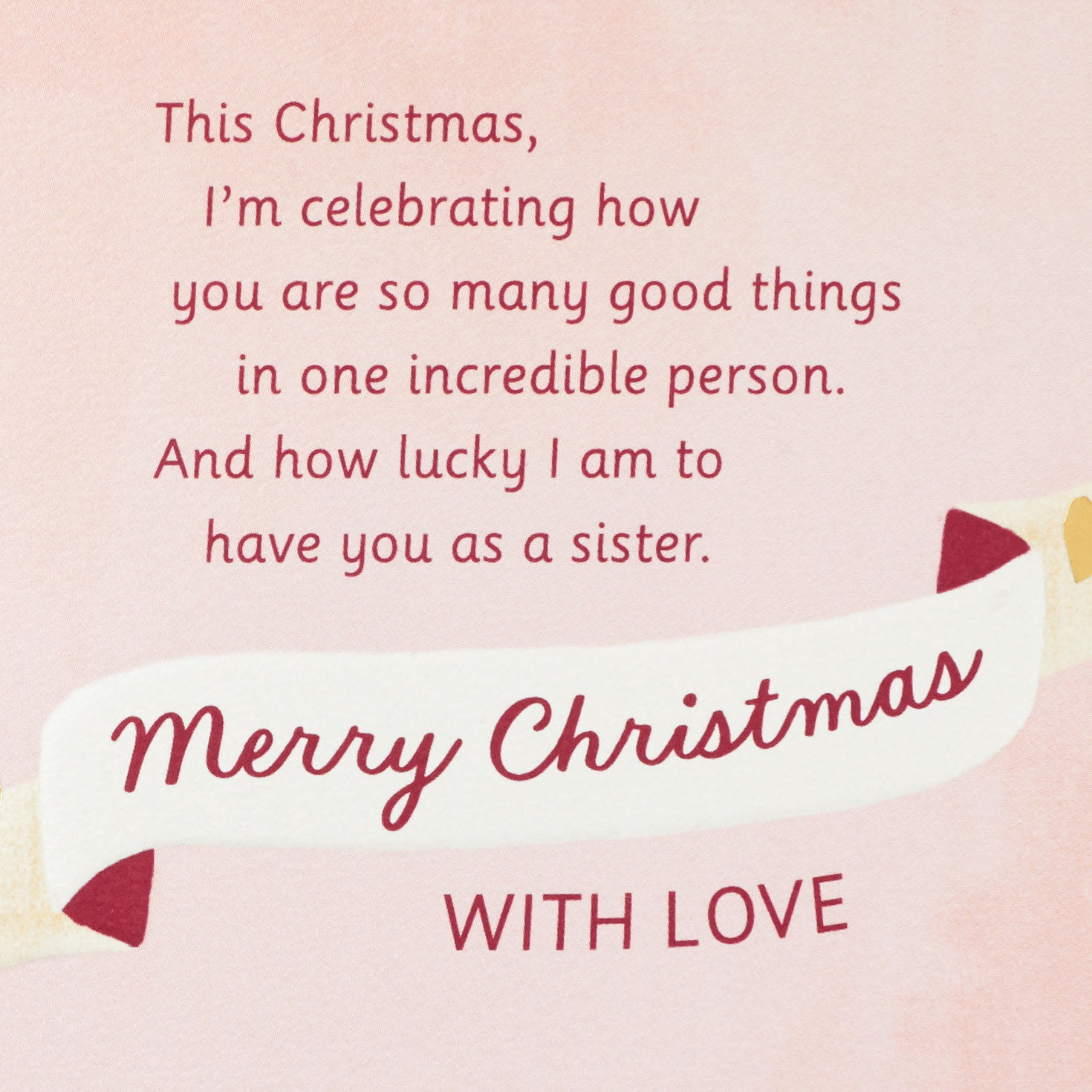 Merry Christmas With Love Christmas Card for Sister Greeting Cards Hallmark
