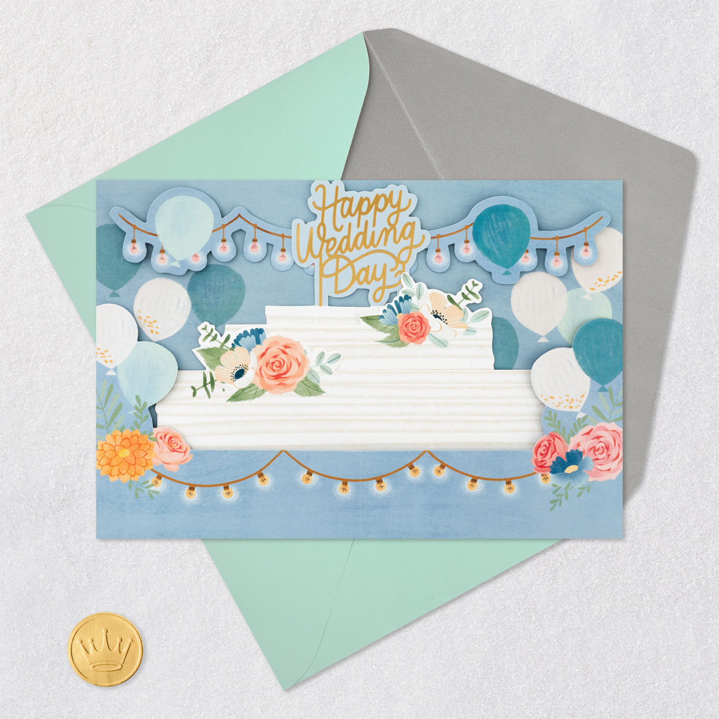 Wishing You a Sweet and Happy Life 3D Pop-Up Wedding Card - Greeting ...