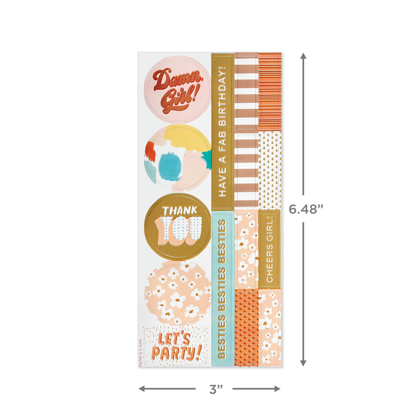 Tropical Leaves on Aqua Tissue Paper With Gift Tag Stickers, 6 sheets ...