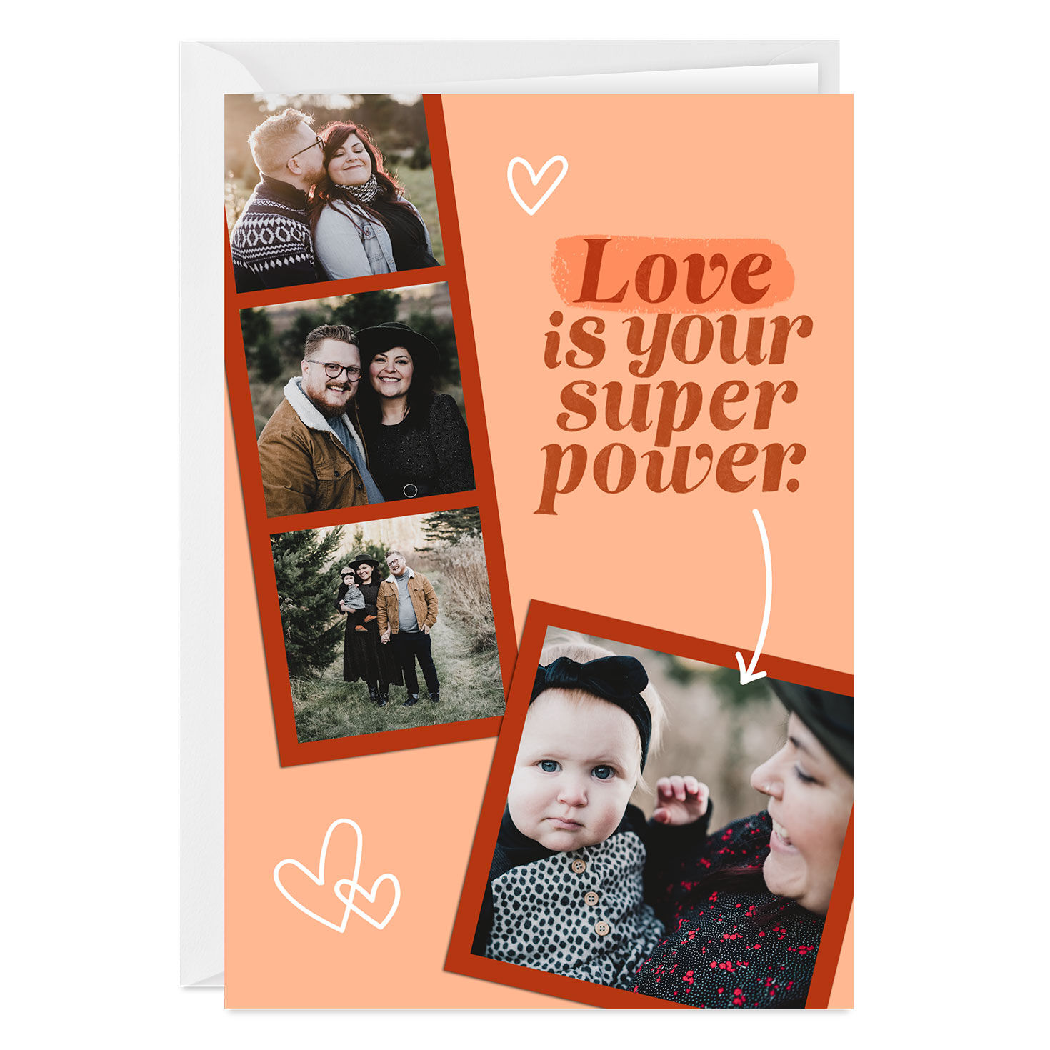 Personalized Love Is Your Super Power Photo Card - Greeting Cards ...