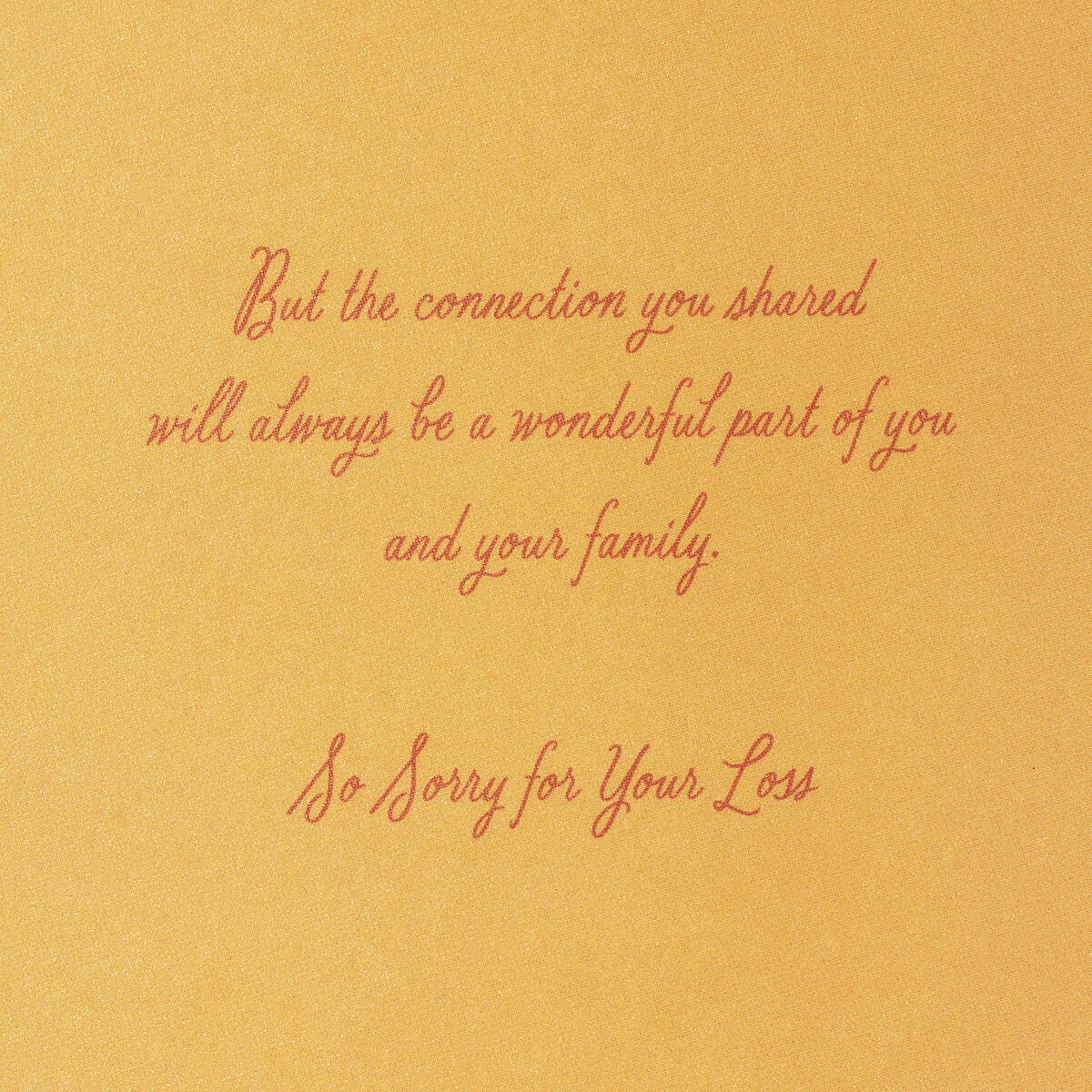 Your Connection Is for Always Sympathy Card for Loss of Family Member ...