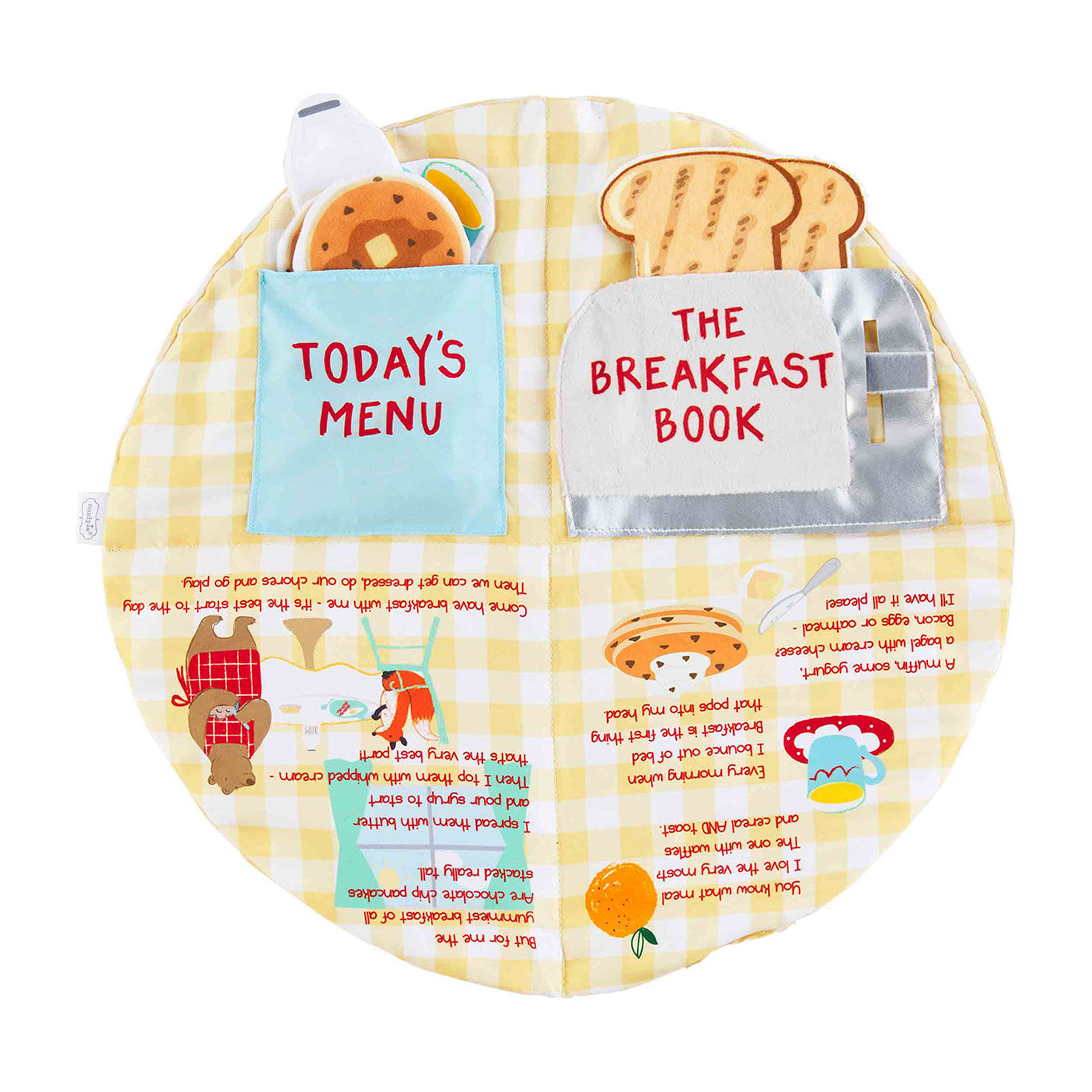 Mud Pie Breakfast Interactive Cloth Baby Book - Baby & Toddler Toys ...