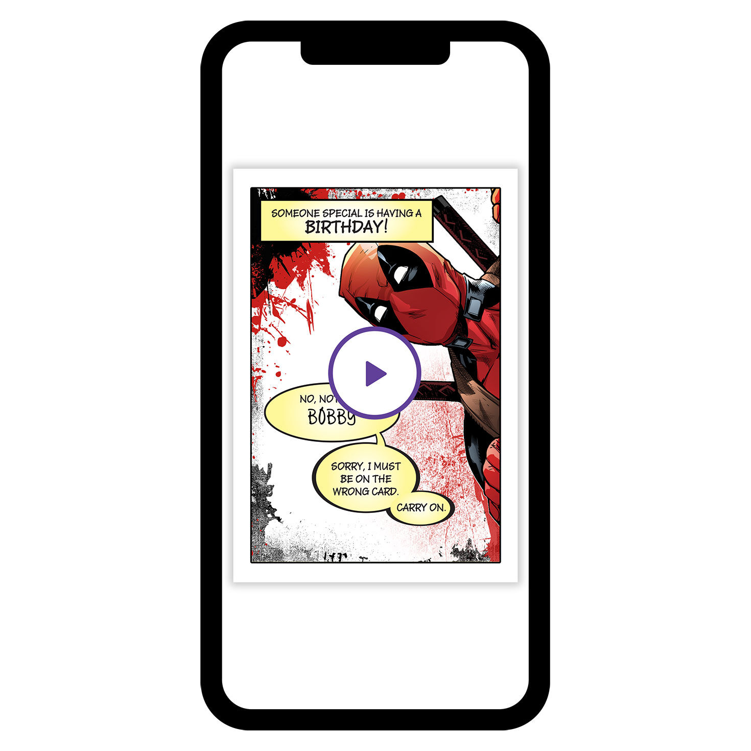 Marvel Deadpool Custom Birthday Card - Greeting Cards | Hallmark