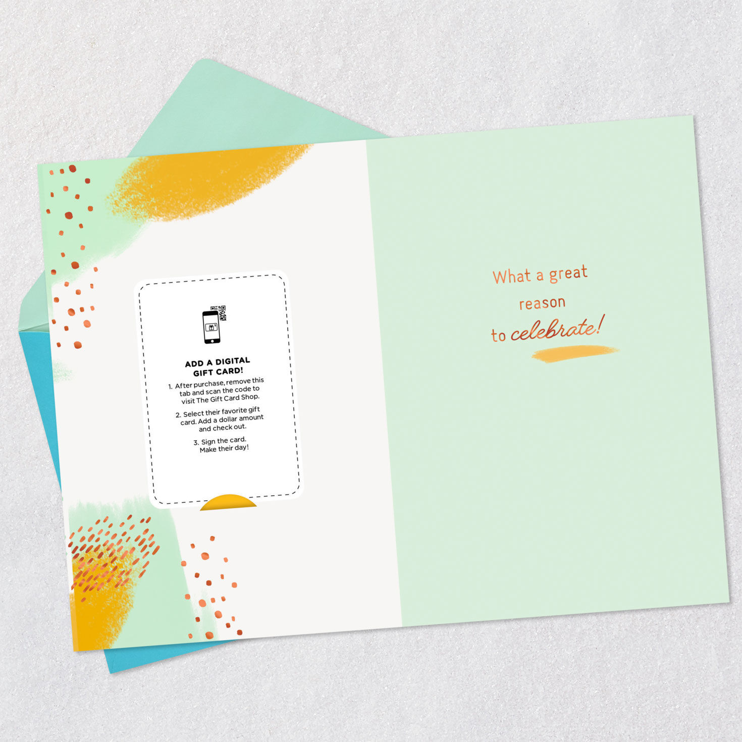 Great Reason to Celebrate Gift Card Greeting Congratulations Card ...