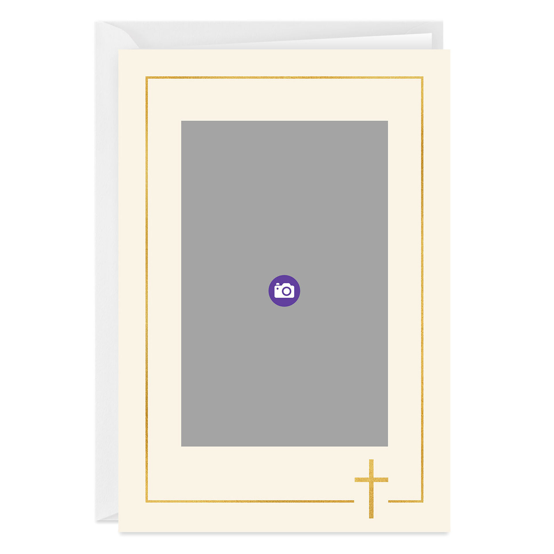 Personalized Cross Frame Religious Photo Card - Greeting Cards - Hallmark