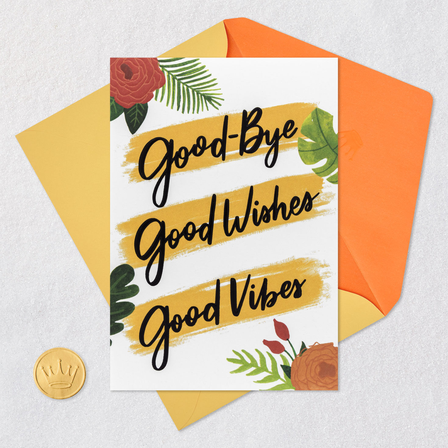 Good Wishes and Good Vibes Goodbye Card - Greeting Cards | Hallmark