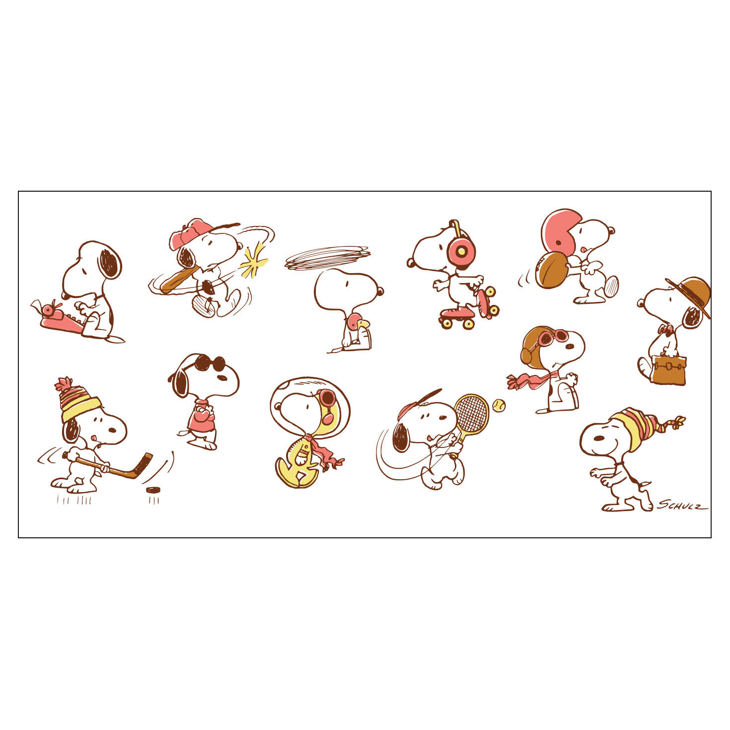 Peanuts® Snoopy Personas Collectible Drinking Glass, 13.5 oz ...