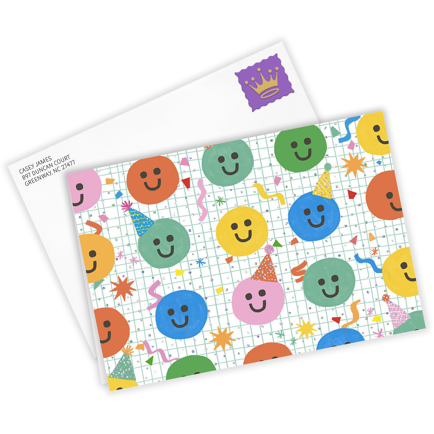 Colorful Smiley Faces Custom Birthday Card - Greeting Cards | Hallmark