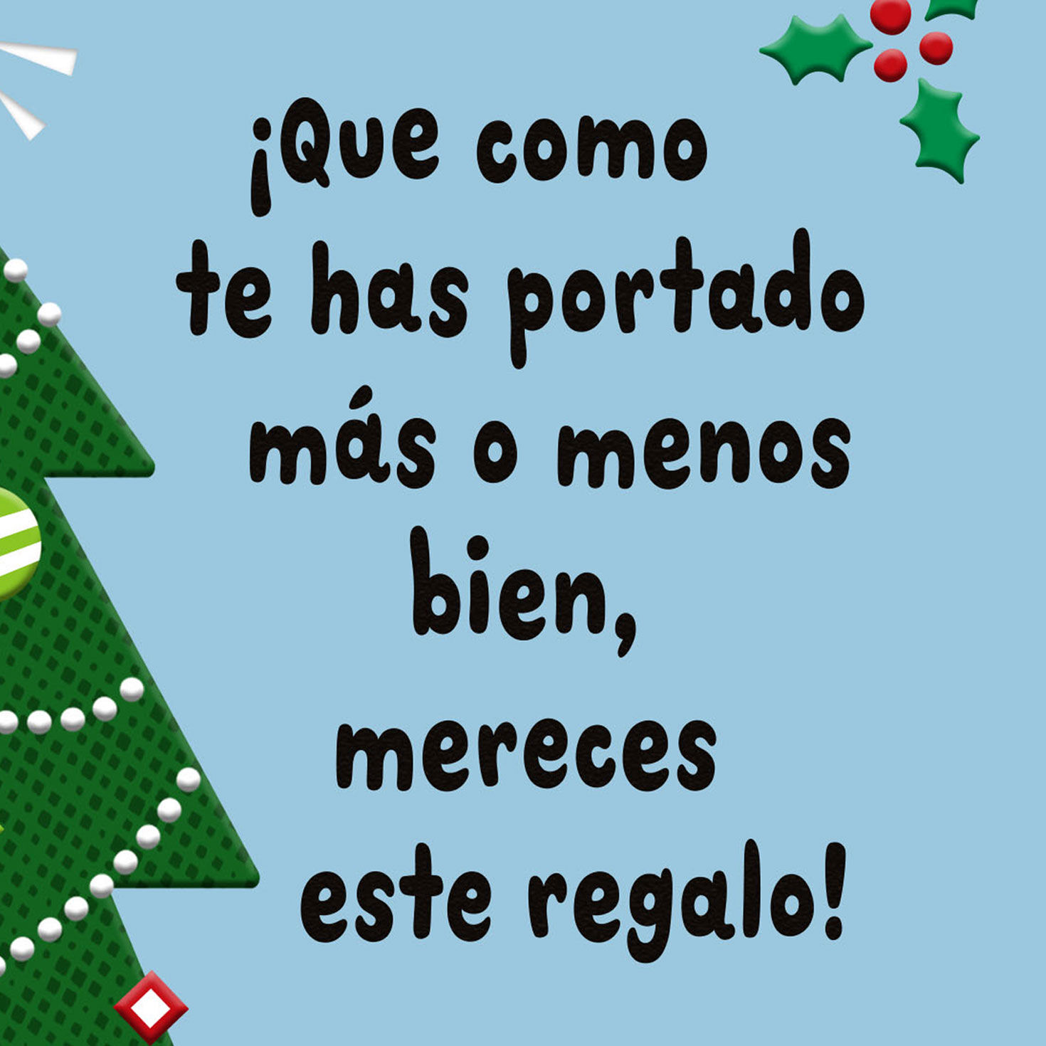 Santa Brings Good News Spanish-Language Money Holder Christmas Card ...