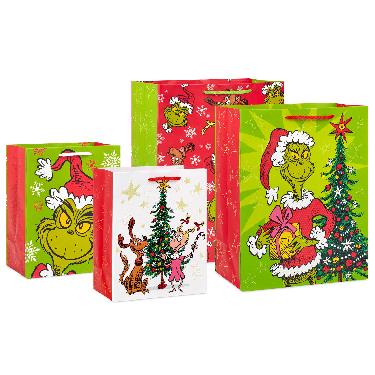 Dr. Seuss's How the Grinch Stole Christmas!™ 4-Pack Assortment Gift Bag ...