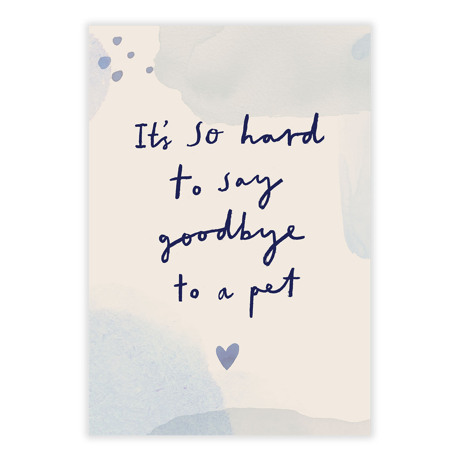So Hard to Say Goodbye Pet Sympathy eCard - eCards | Hallmark
