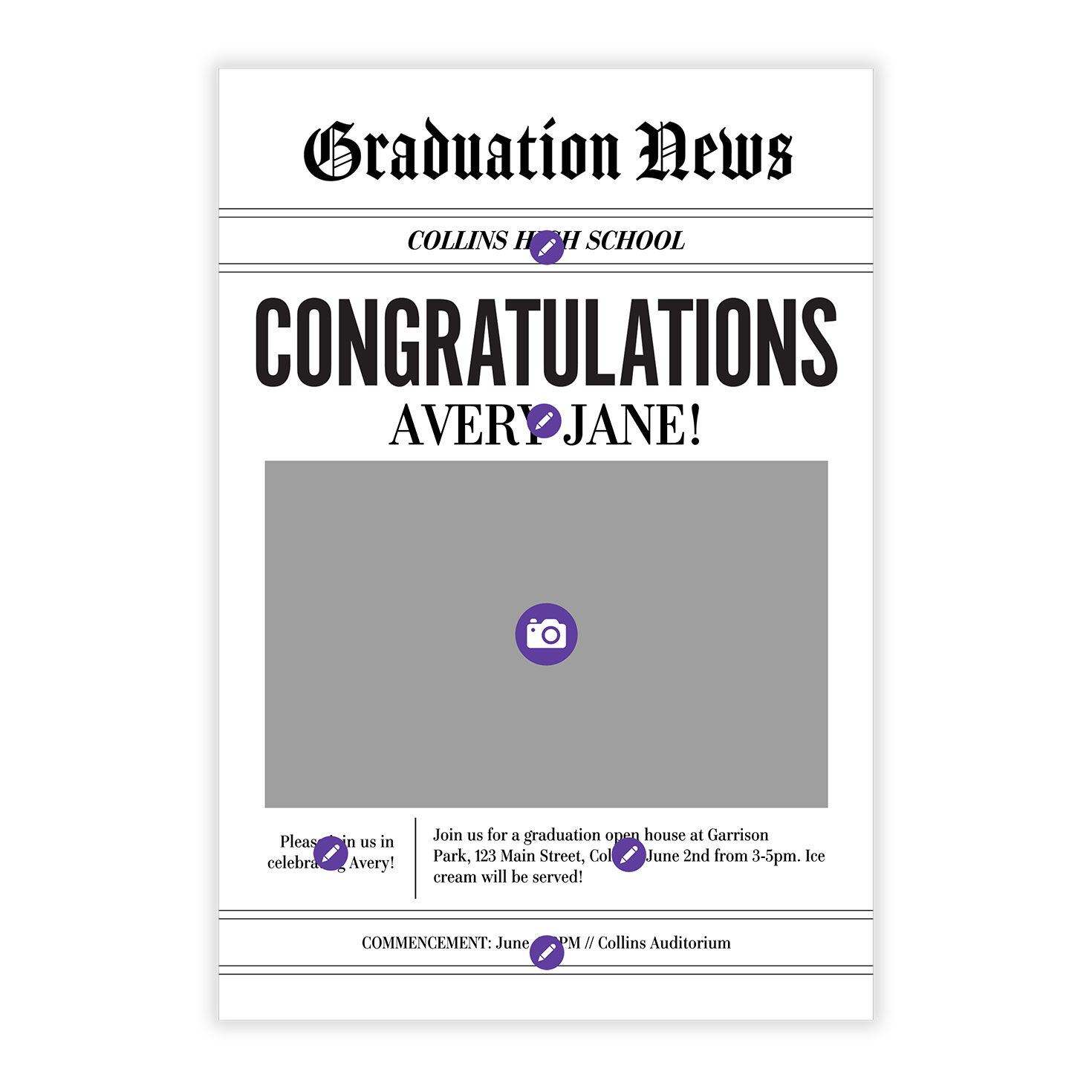 Graduation News Graduation Announcement - Announcements | Hallmark